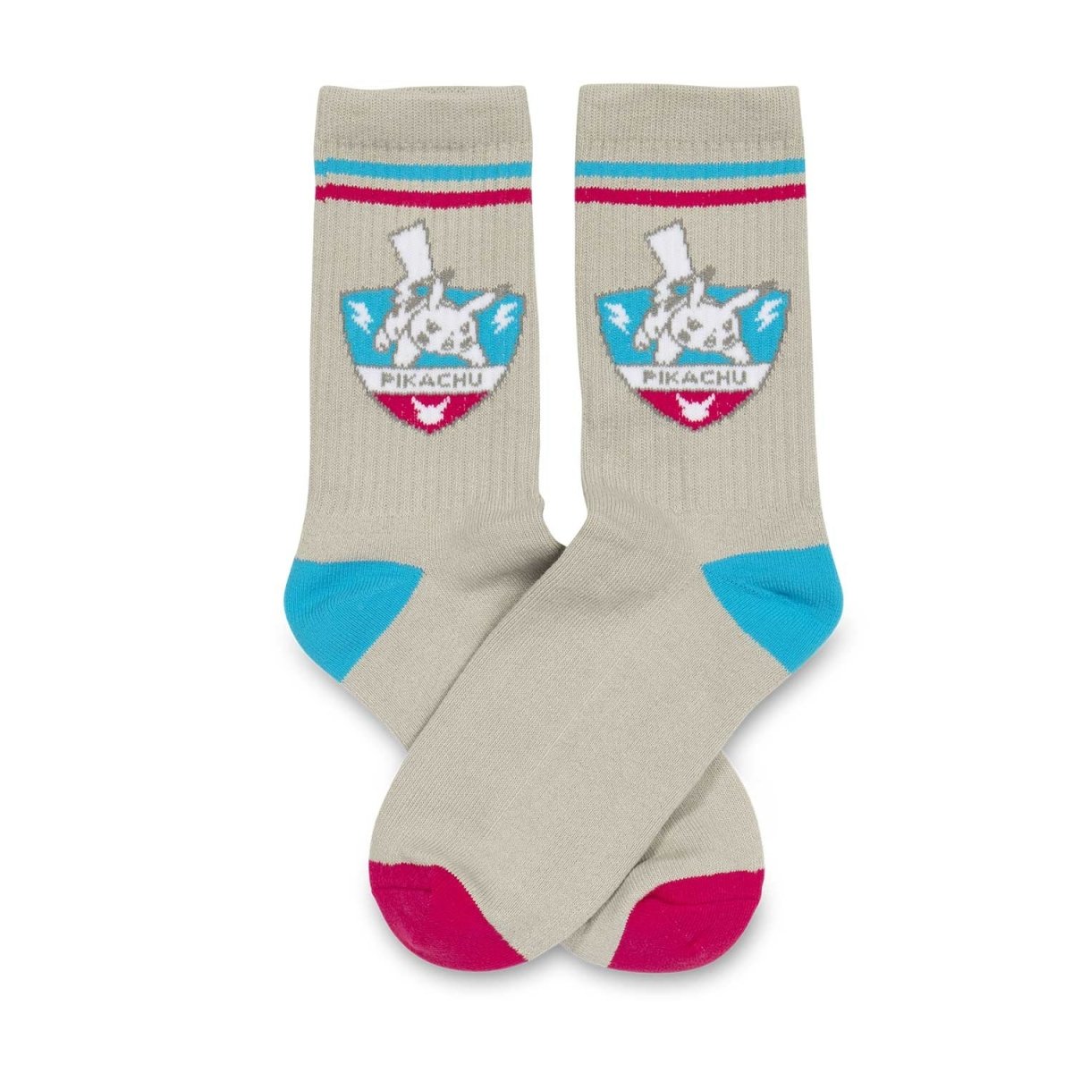 Pikachu Pokémon Sports Gray Athletic Socks (One Size-Adult) | Pokémon ...