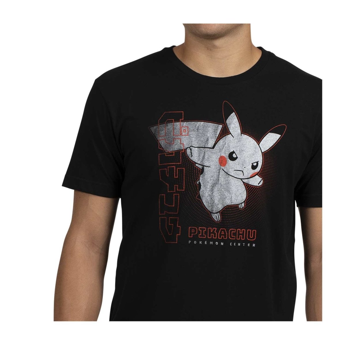 Pikachu Red & Black Relaxed Fit Crew Neck T-Shirt - Adult | Pokémon ...