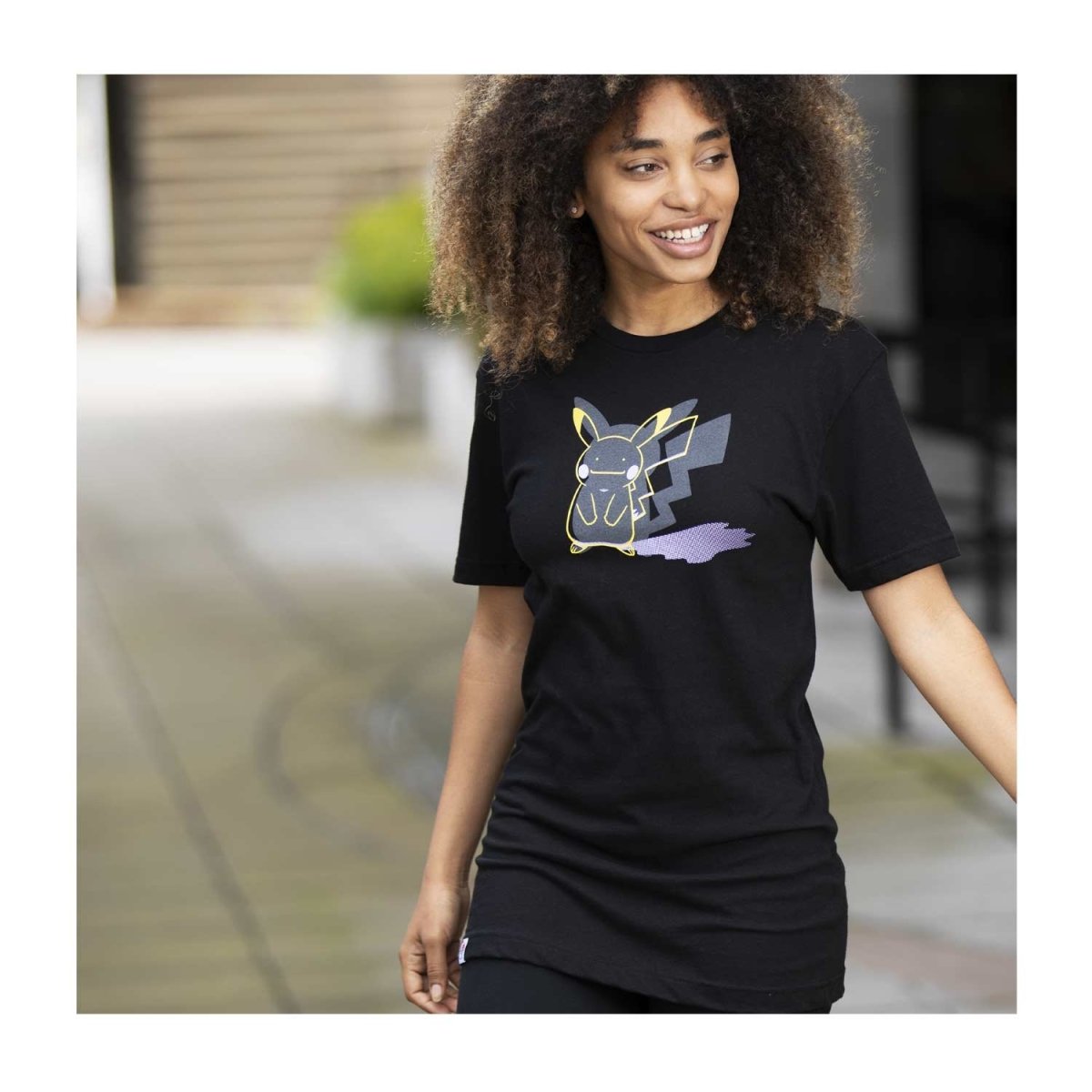 Ditto As Pikachu Black Relaxed Fit Crew Neck T-Shirt - Adult | Pokémon ...
