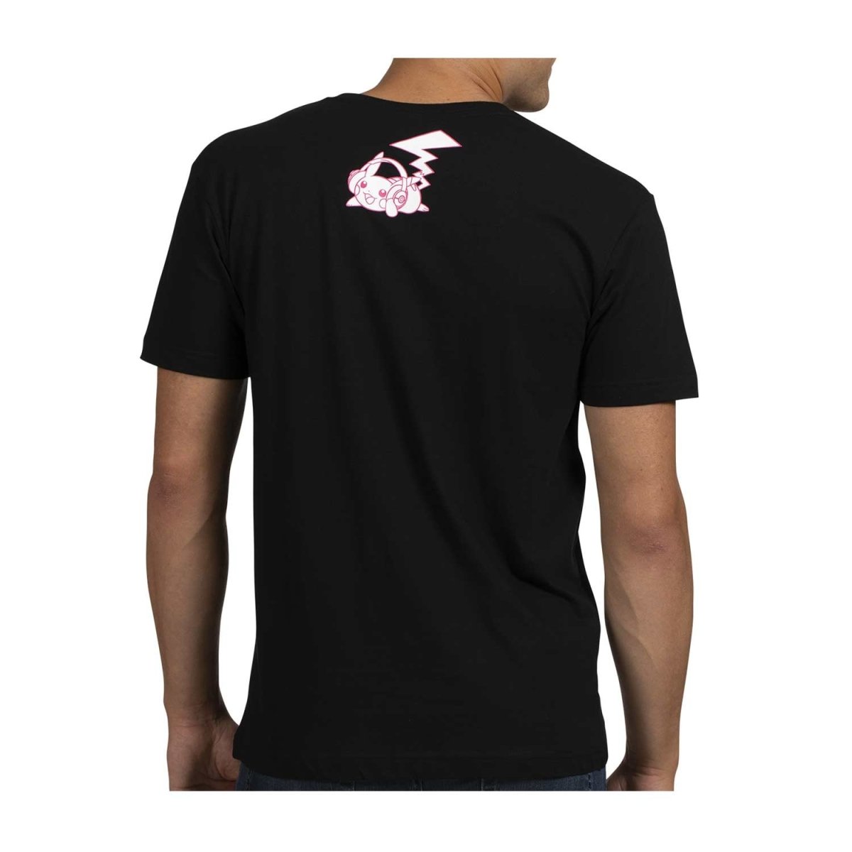 Pikachu & Band Black Relaxed Fit Crew Neck T-Shirt - Adult | Pokémon ...