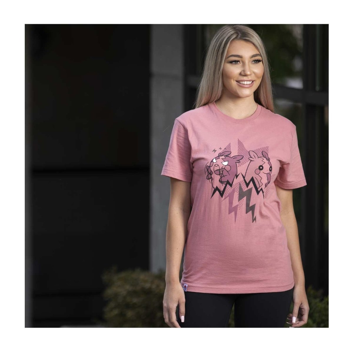 Morpeko Mauve Relaxed Fit Crew Neck T-Shirt - Adult | Pokémon Center ...
