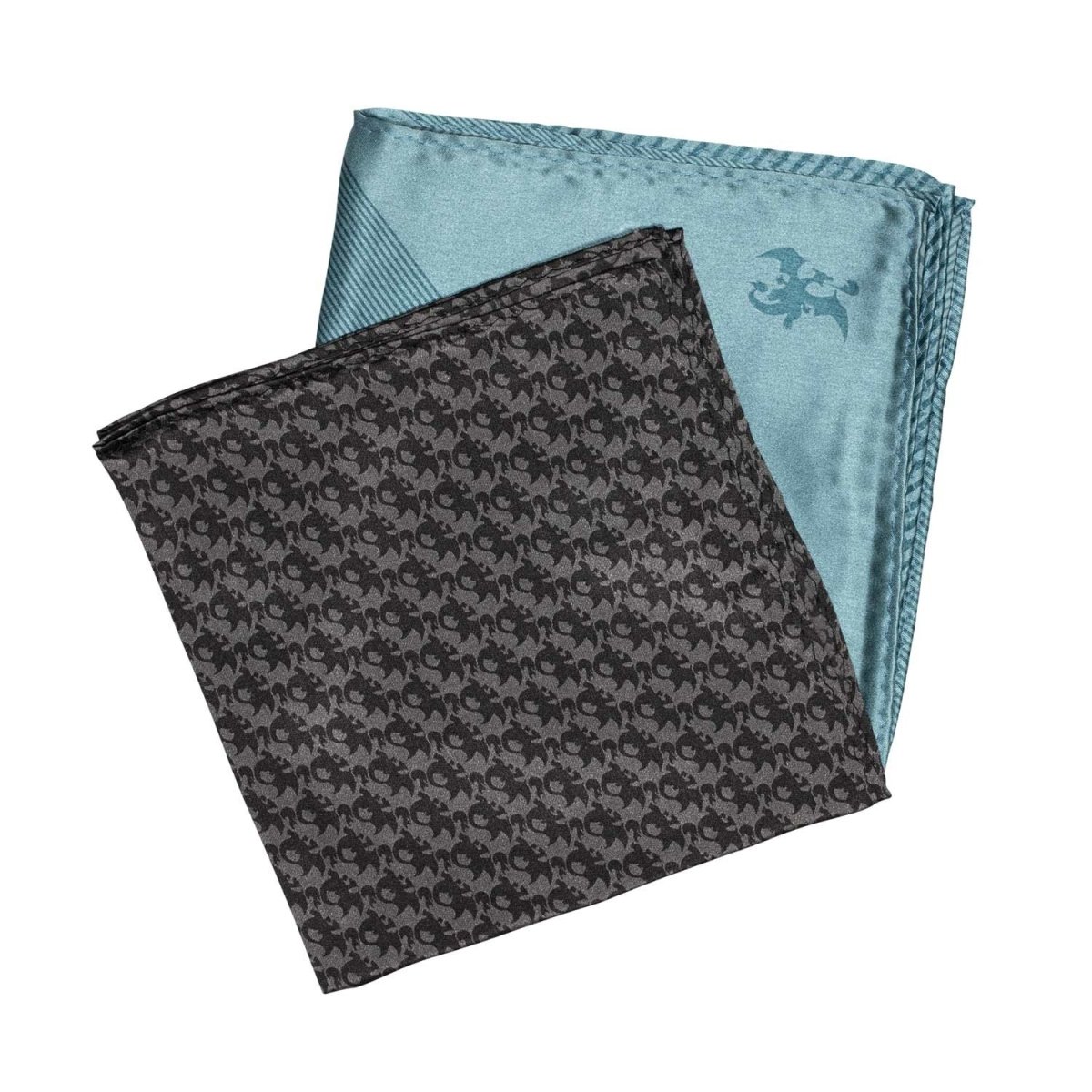 Pokémon Classics Charizard Charcoal & Teal Pocket Squares (2-Pack ...
