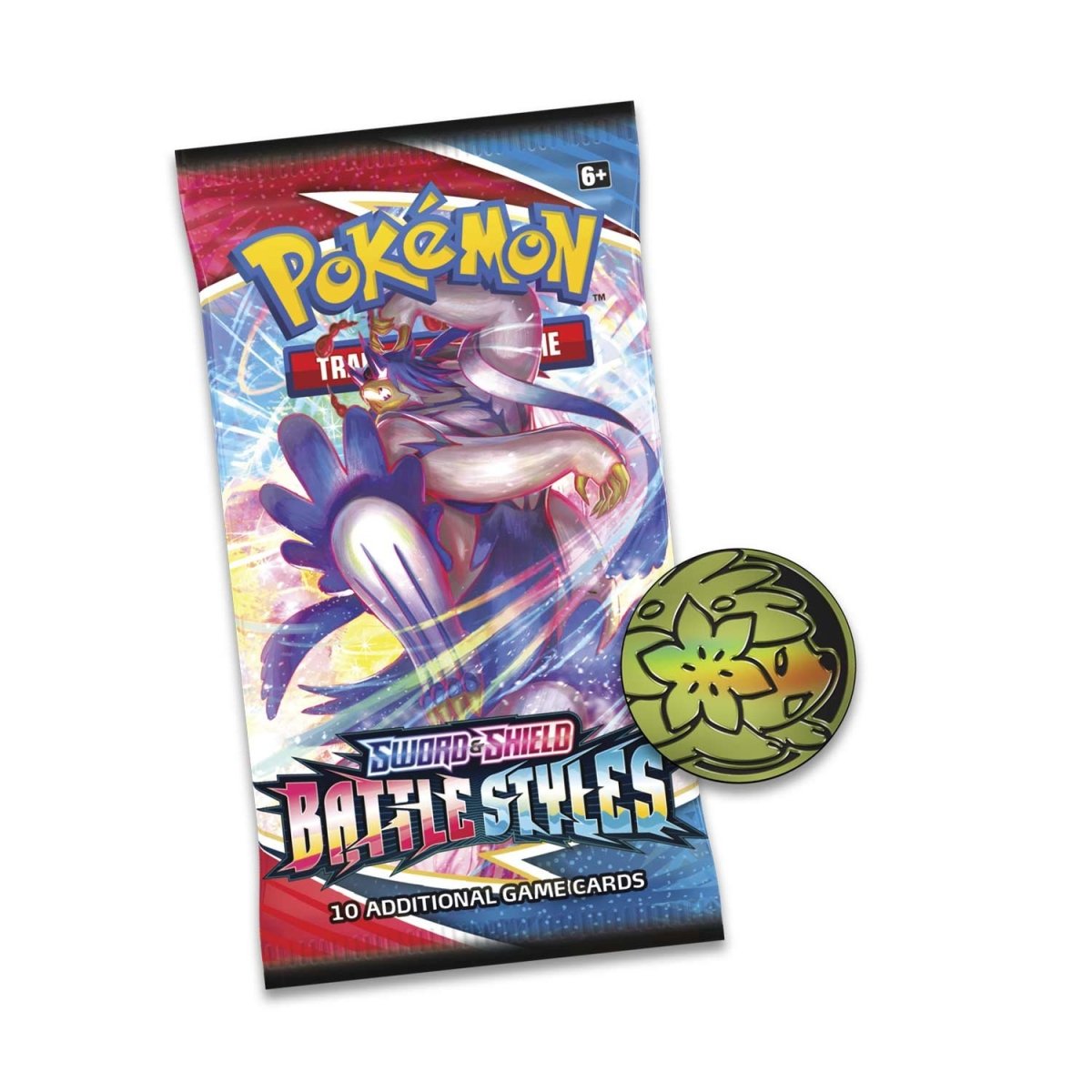 Pokémon TCG: Sword & Shield-Battle Styles 3 Booster Packs, Coin ...