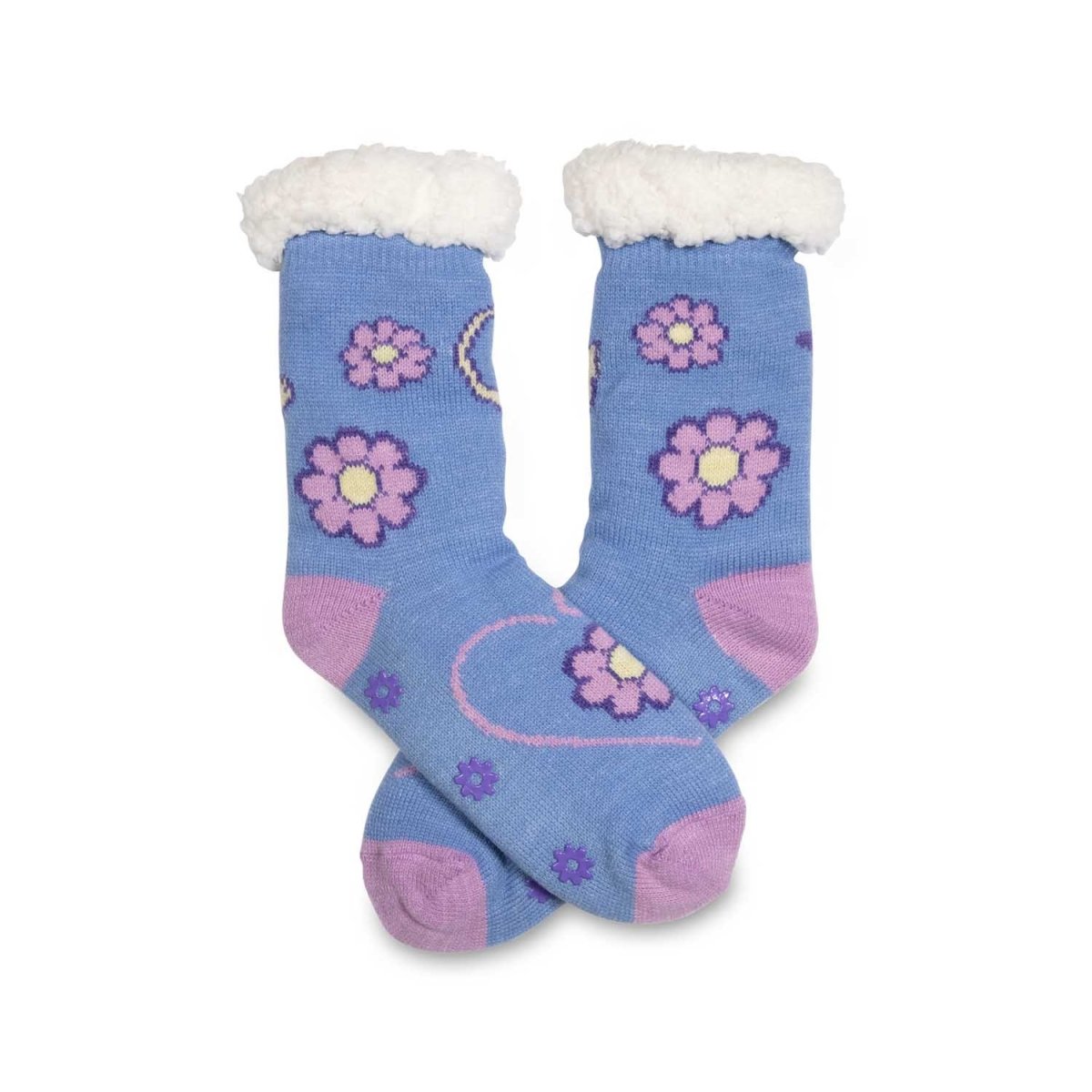 Pikachu & Mew Admiration Blue Fleece Socks (One Size-Adult) | Pokémon ...