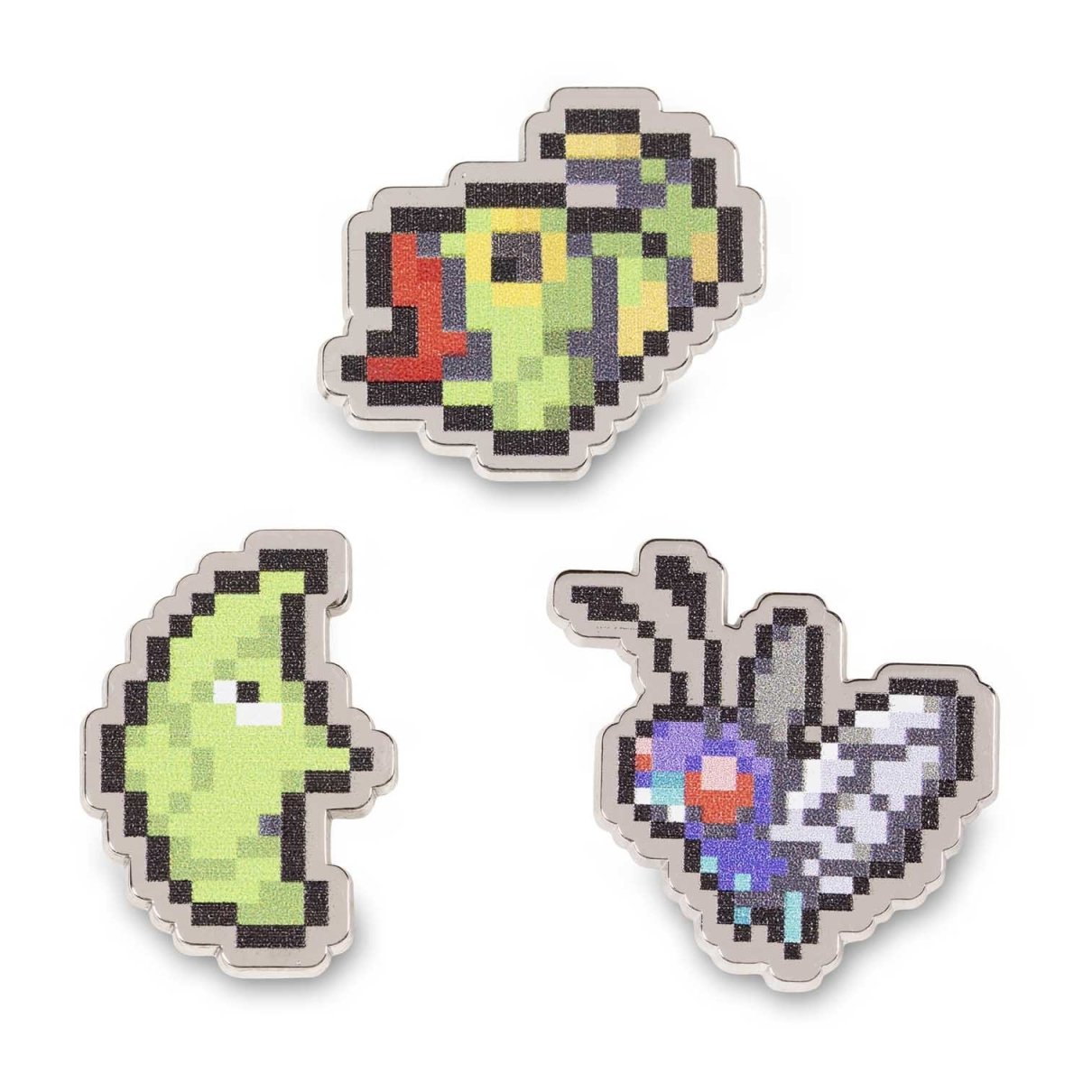 Caterpie, Metapod & Butterfree Pokémon Pixel Pins (3-Pack) | Pokémon Center Official Site