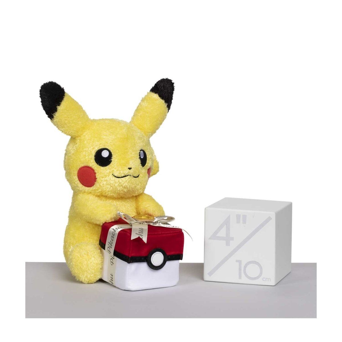 Pikachu with Gift Box Plush - 11 In. | Pokémon Center Official Site