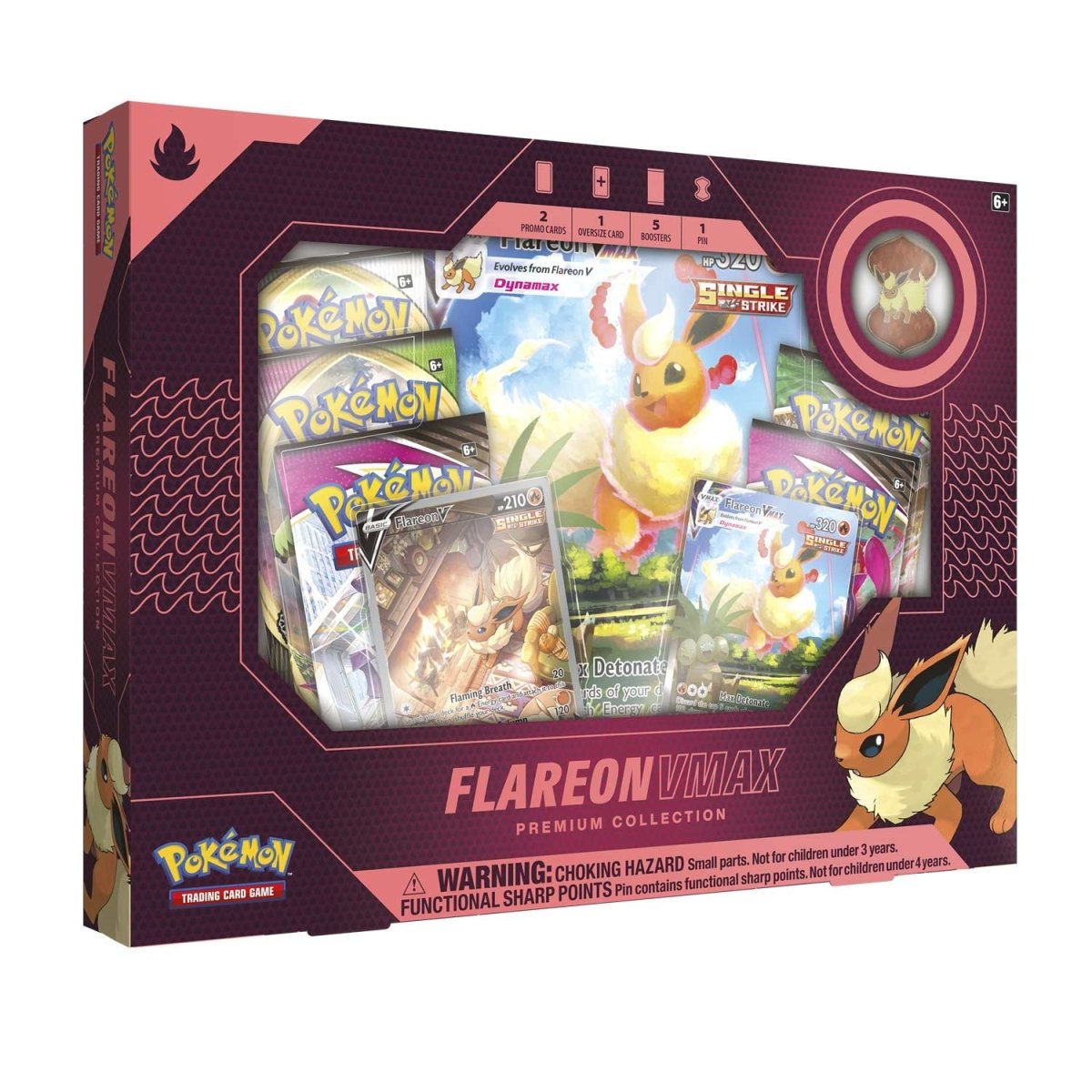Pokémon TCG: Flareon VMAX Premium Collection | Pokémon Center UK ...