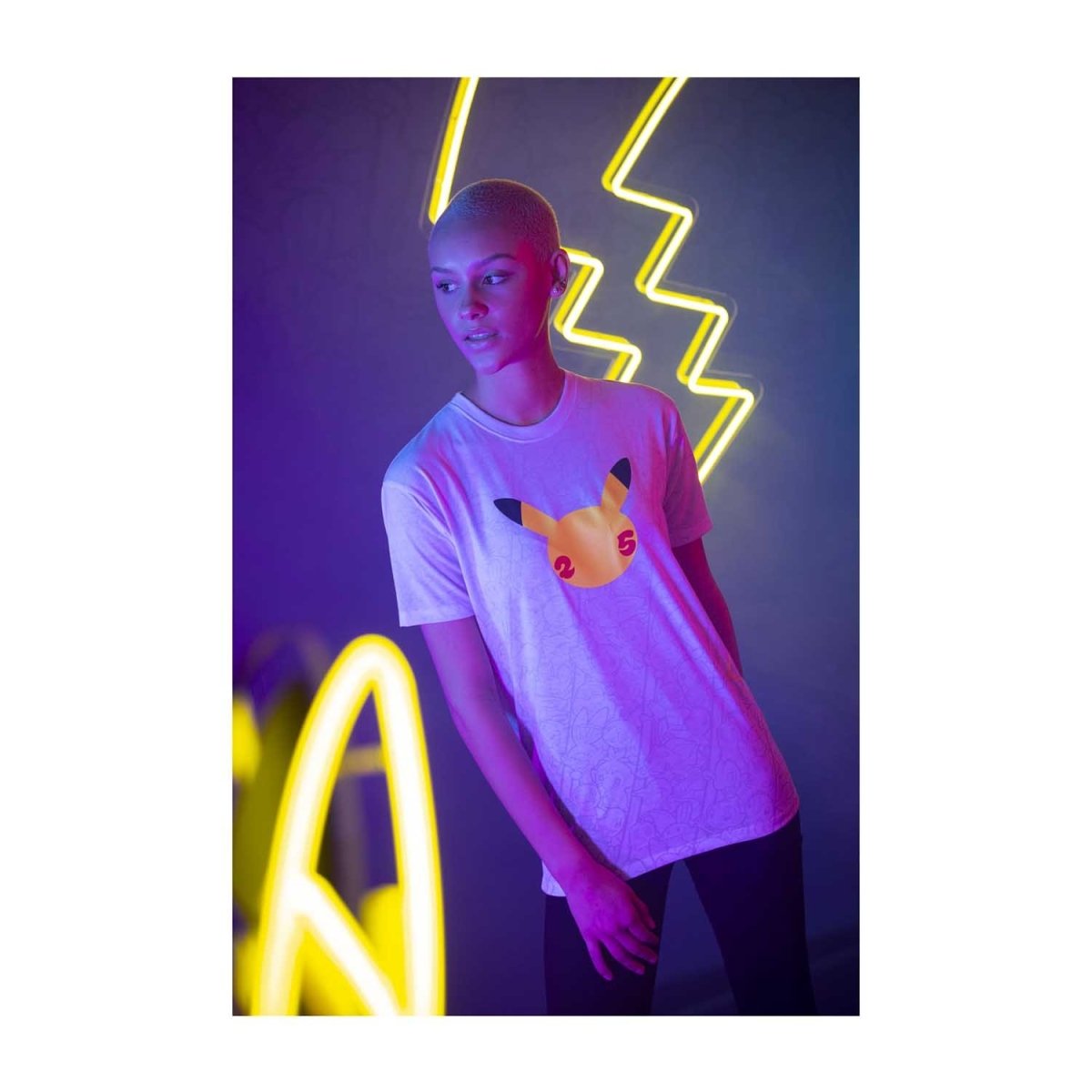 Pokémon Celebration White Allover-Print T-Shirt - Adult | Pokémon ...