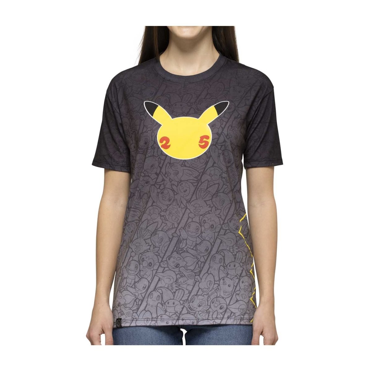 Pokémon Celebration Black Allover-Print T-Shirt - Adult | Pokémon ...