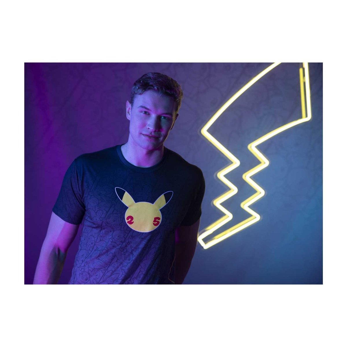 Pokémon Celebration Black Allover-Print T-Shirt - Adult | Pokémon ...