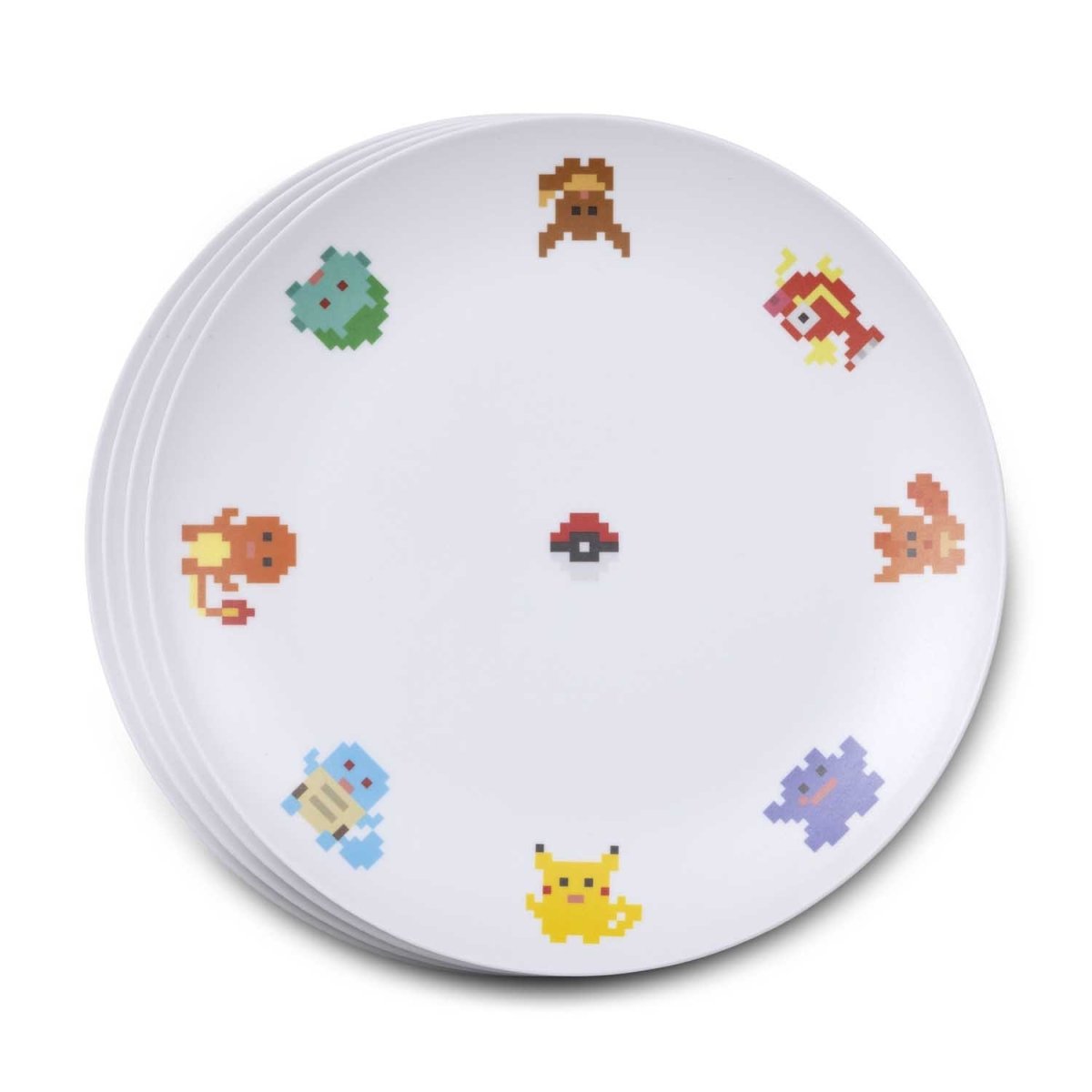 Pokémon Block Art Party Plates (4-Pack) | Pokémon Center Official Site