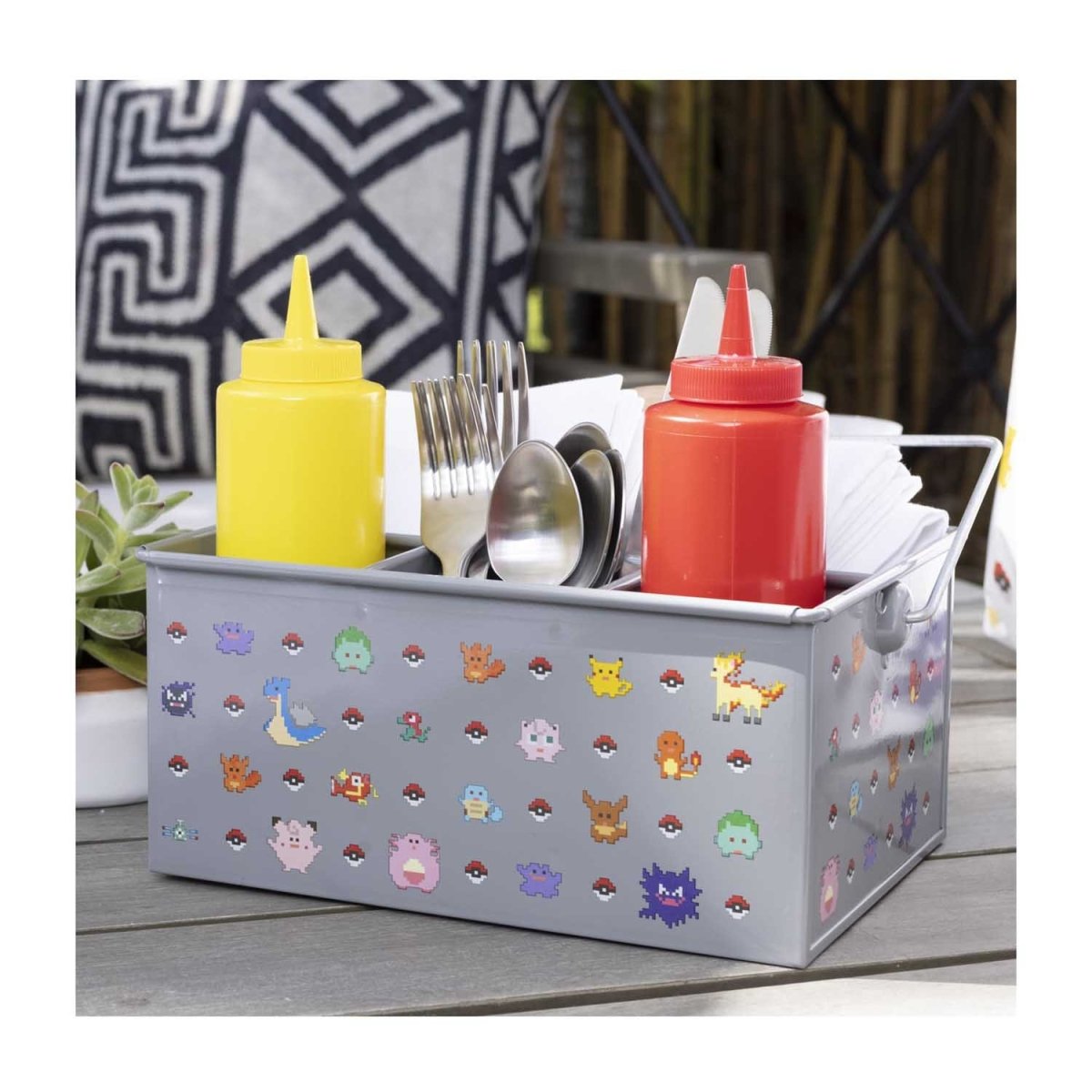 Pokémon Block Art Party Metal Table Caddy Centerpiece | Pokémon Center ...