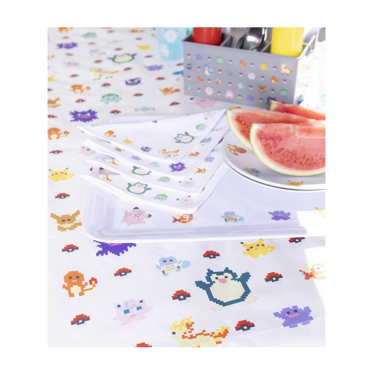 Pokémon Block Art Party Tablecloth | Pokémon Center Official Site