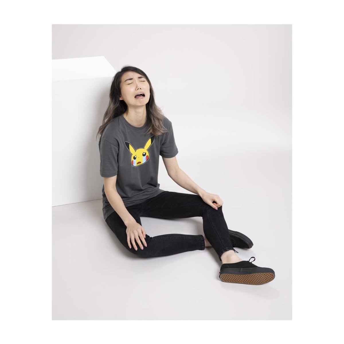 Pokémon Mood Collection: Pikachu Sad Fitted Crew Neck T-Shirt - Adult ...