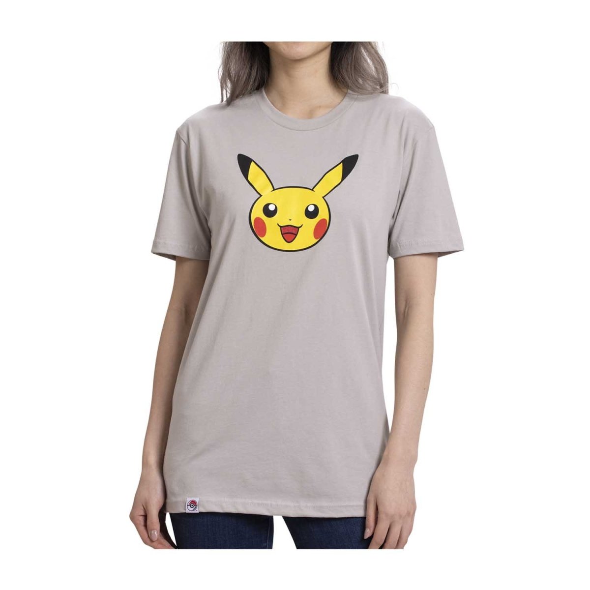 Pokémon Mood Collection: Pikachu Happy Fitted Crew Neck T-Shirt - Adult ...