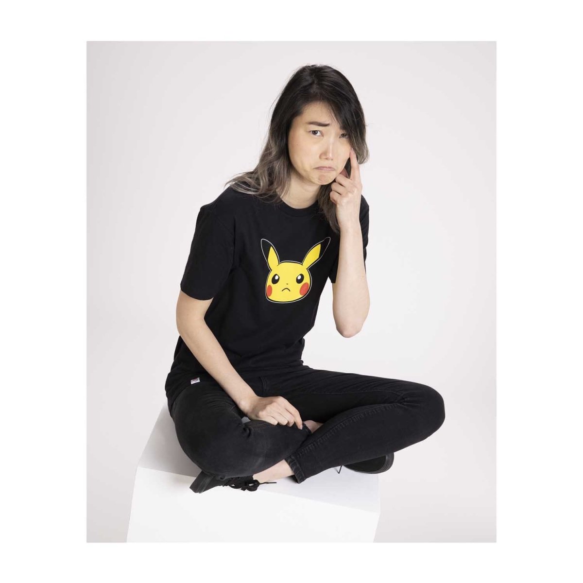 Pokémon Mood Collection: Pikachu Angry Fitted Crew Neck T-Shirt - Adult ...