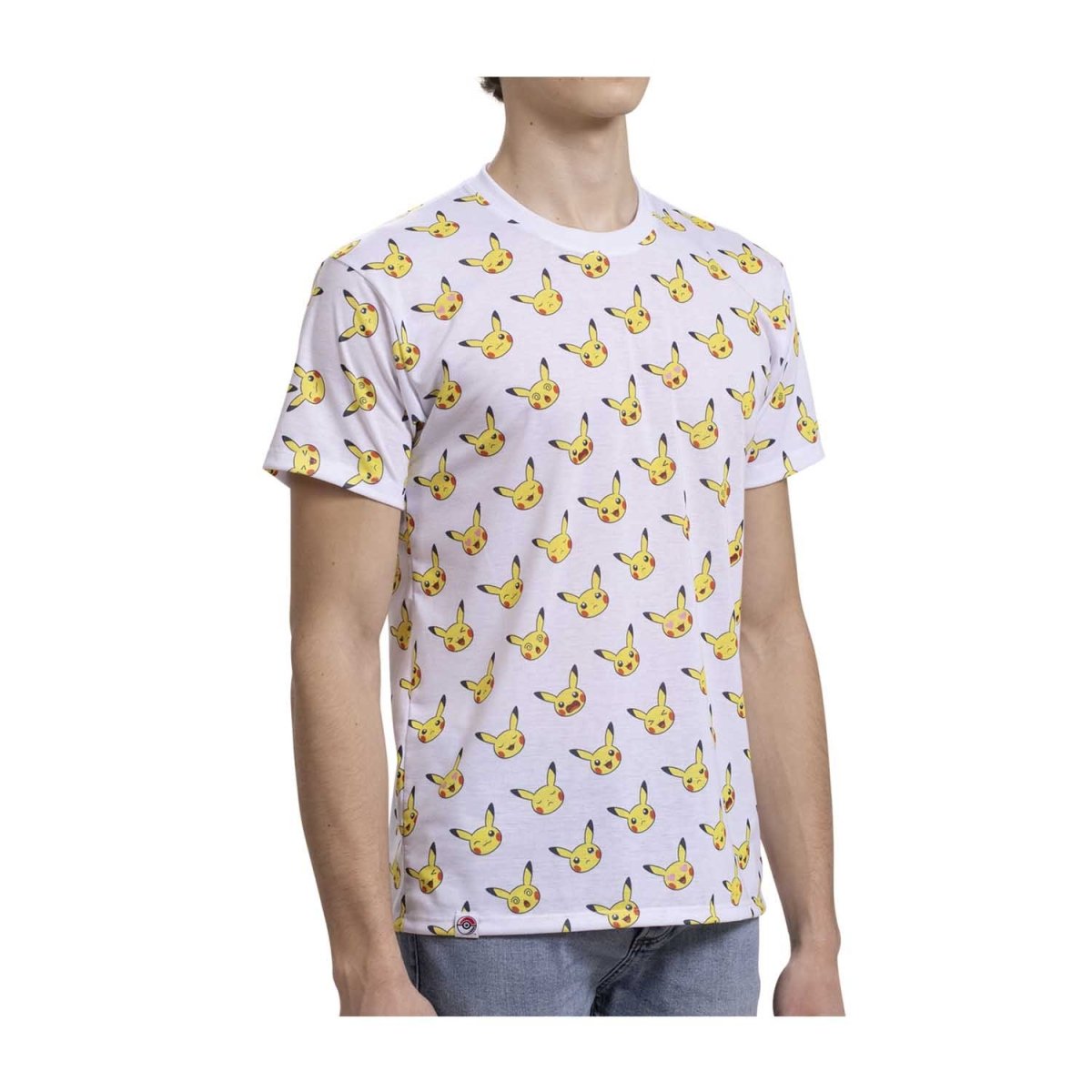 Pokémon Mood Collection: Pikachu Moods White Fitted Crew Neck T-Shirt ...