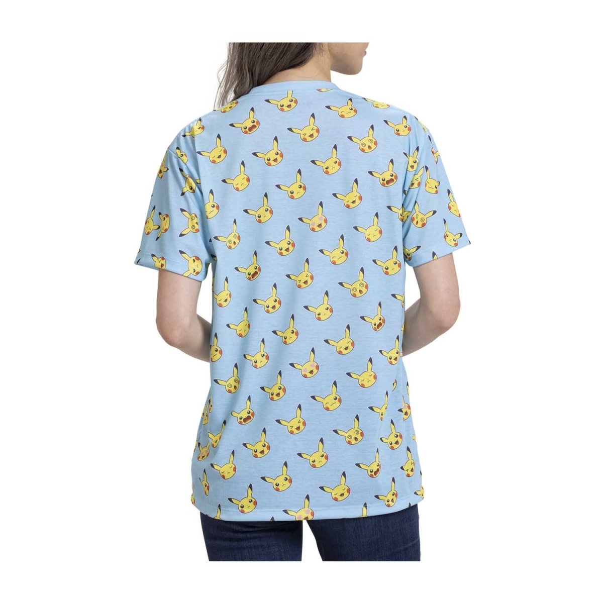 Pokémon Mood Collection: Pikachu Moods Blue Fitted Crew Neck T-Shirt ...