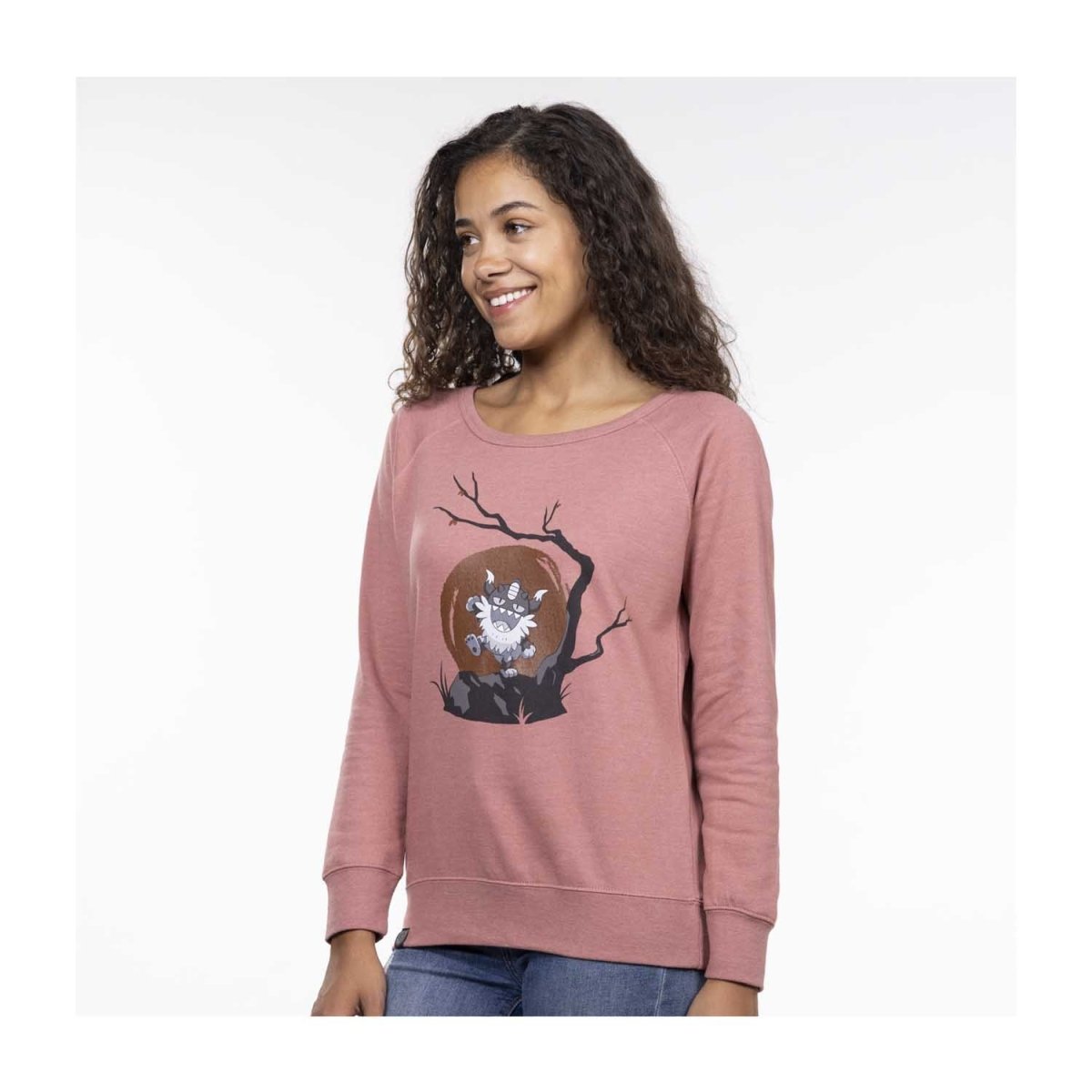 Pokémon Stories: Perrserker Moonrise Pink Capped Neck Sweatshirt ...