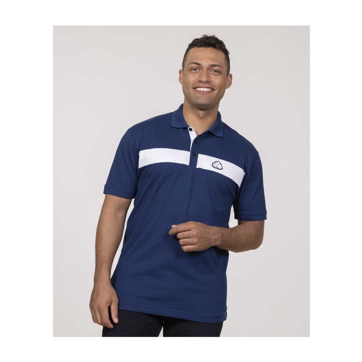 Snom Blue Polo Shirt - Adult | Pokémon Center Official Site
