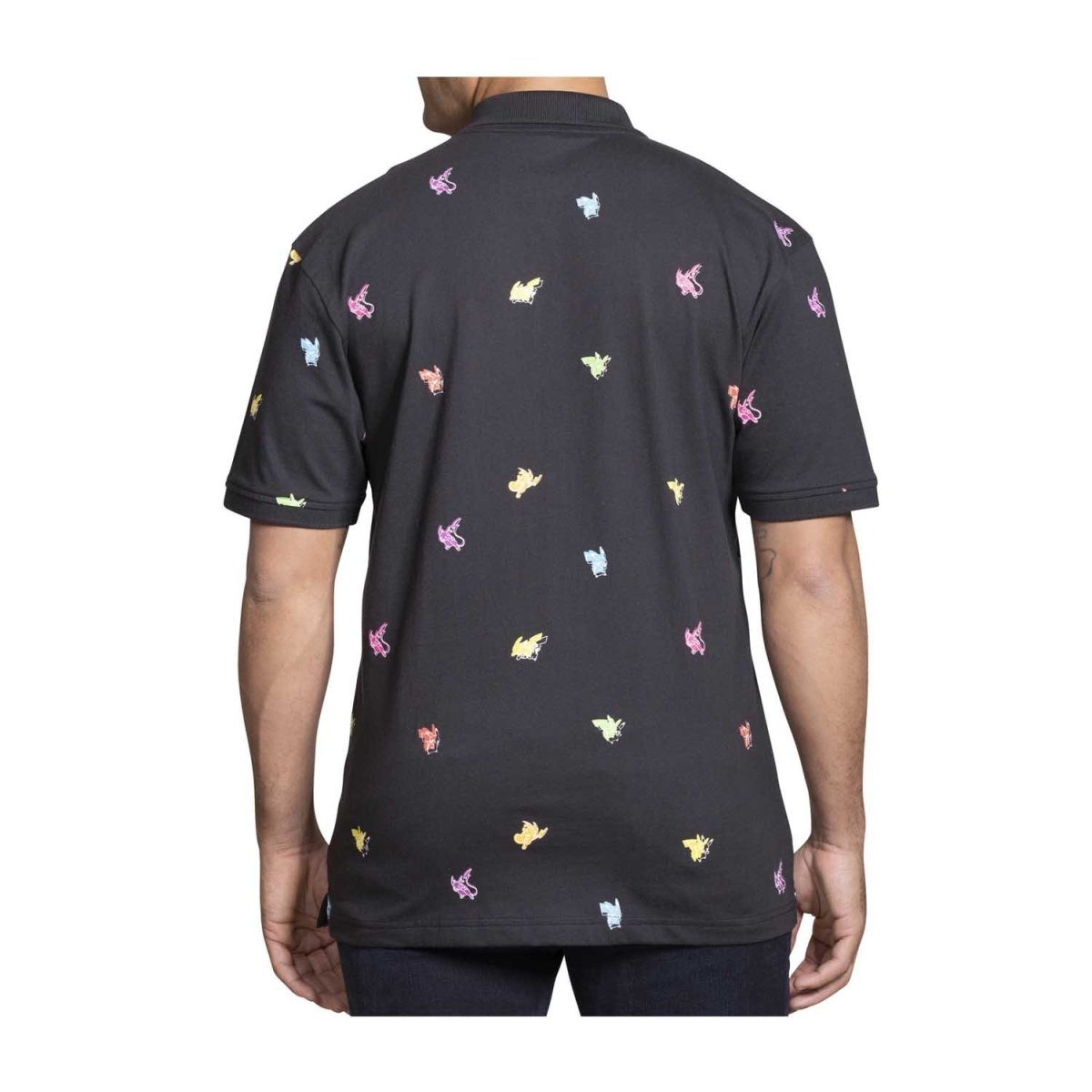 Pikachu & Raichu Black Polo Shirt - Adult | Pokémon Center Official Site