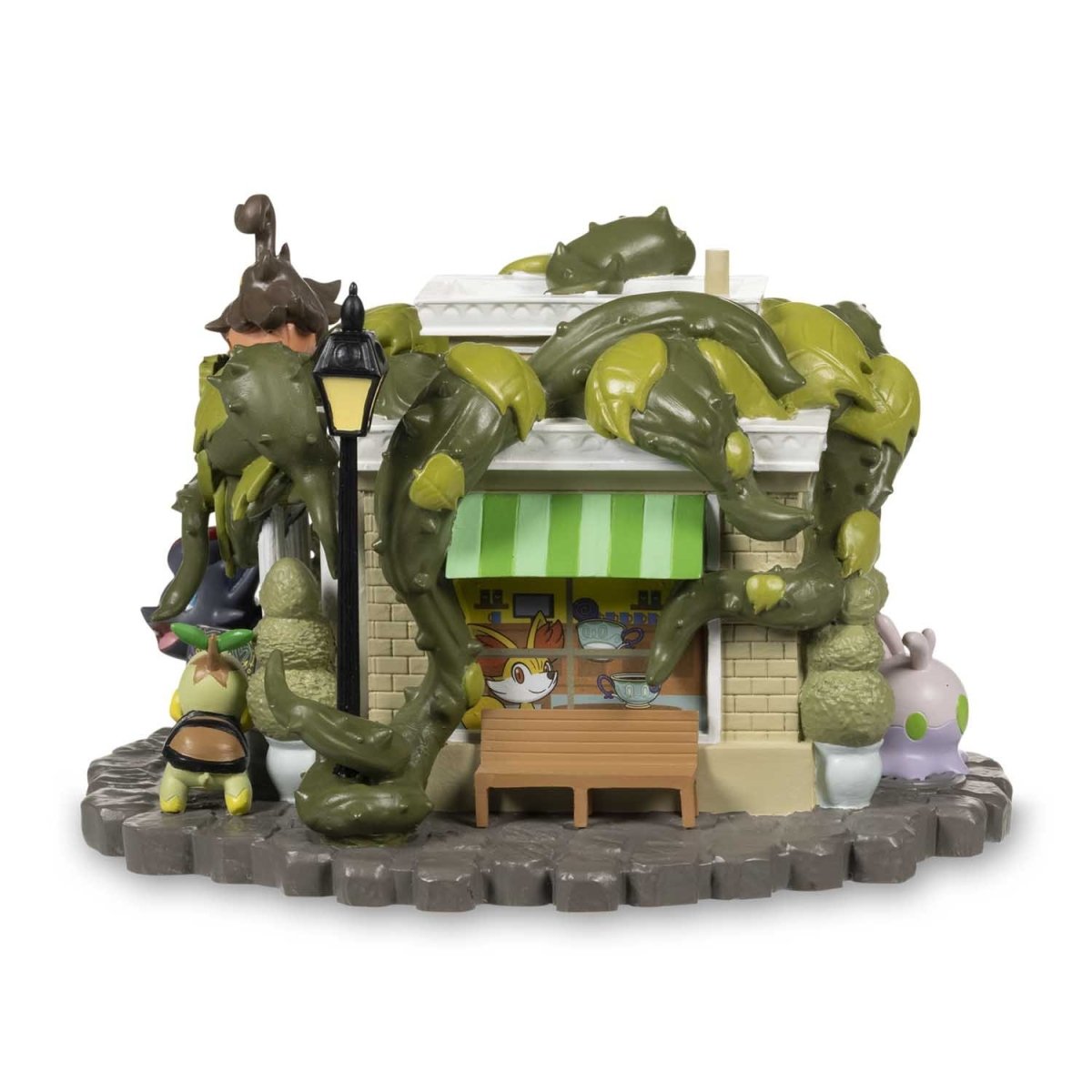 Haunted Pokémon Village: Pansage Creeping Vines Tea Shop Figure ...