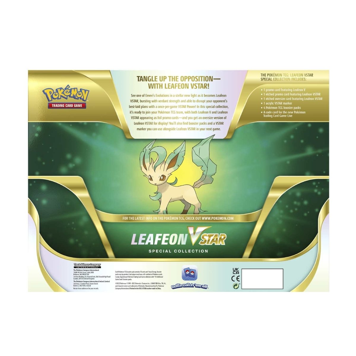 Pokémon TCG: Leafeon VSTAR Special Collection | Pokémon Center UK ...