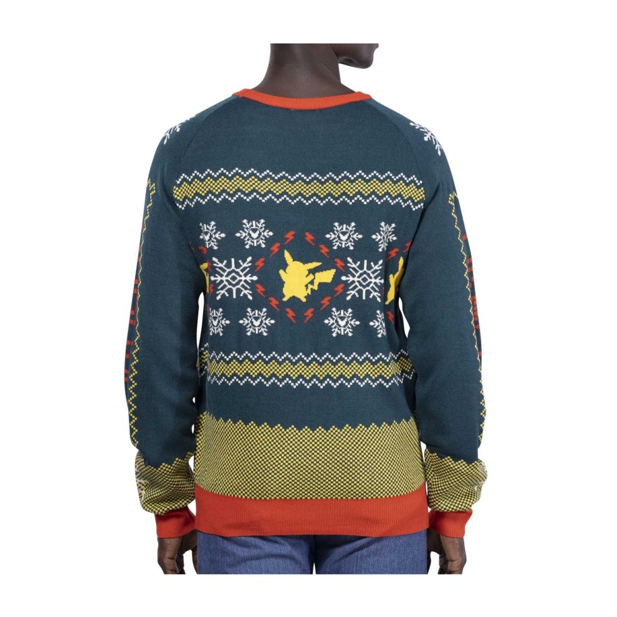 Pikachu Festive Winter Knit Sweater - Adult | Pokémon Center UK ...