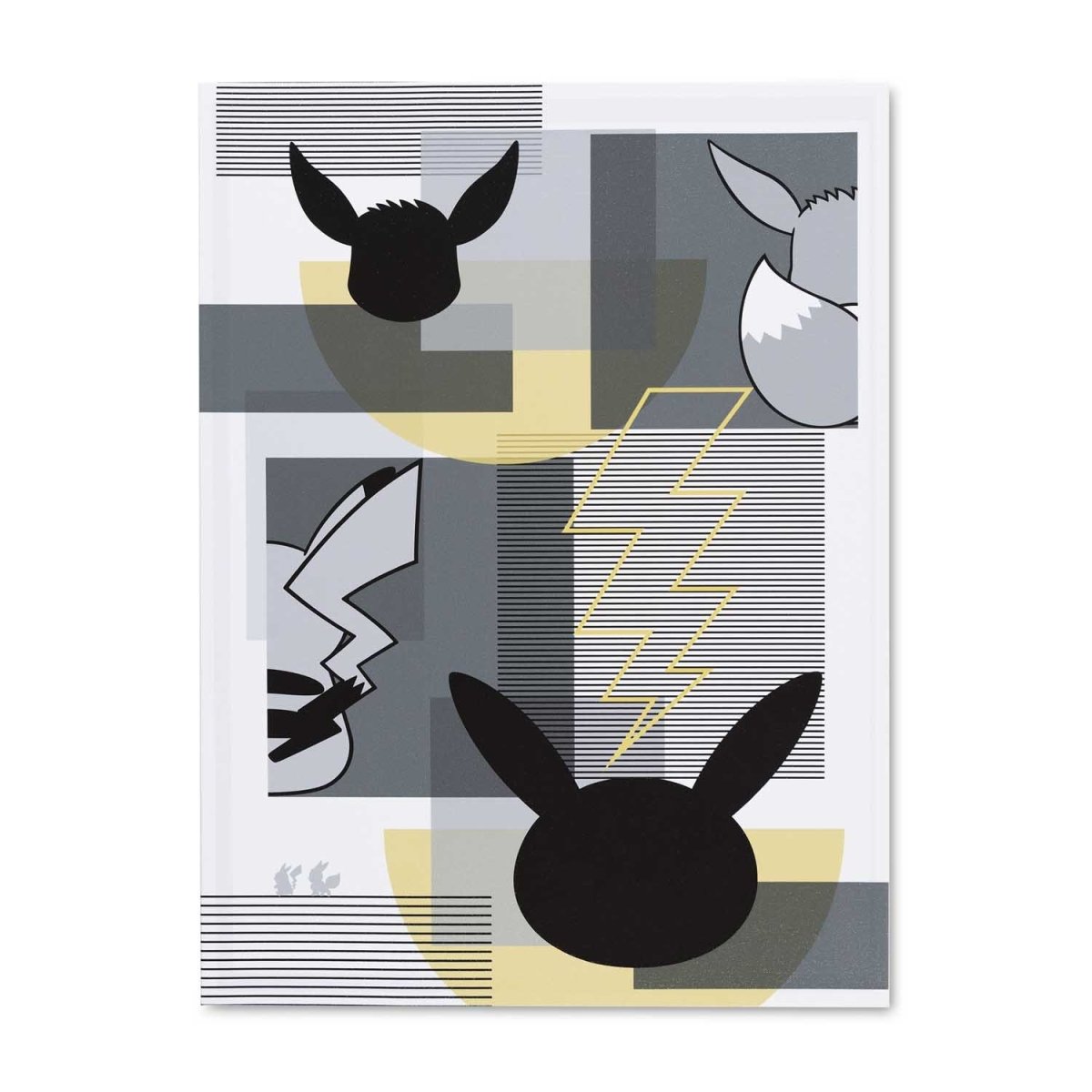Pikachu & Eevee Geometry Canvas Wall Art | Pokémon Center Official Site