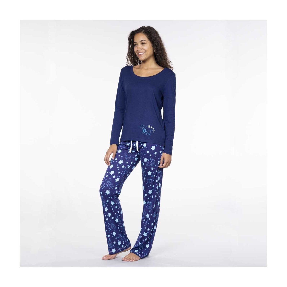 Pikachu & Teddiursa Navy & Blue Lounge Pants - Women | Pokémon Center ...