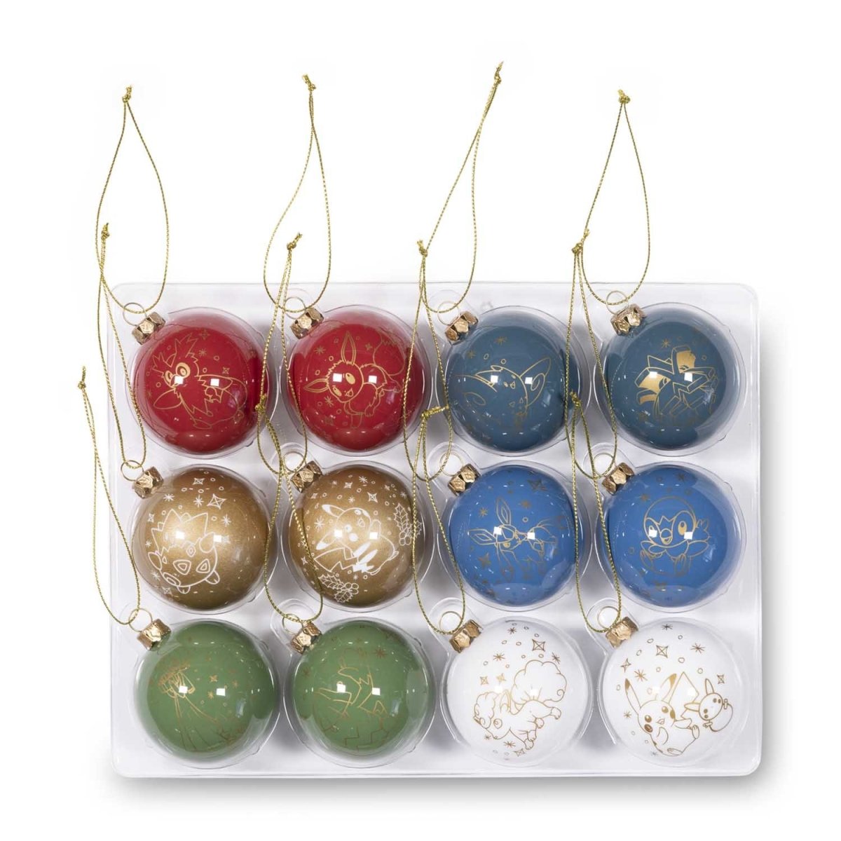 Pokémon Winter Wonders Ornaments (12-Pack) | Pokémon Center Official Site