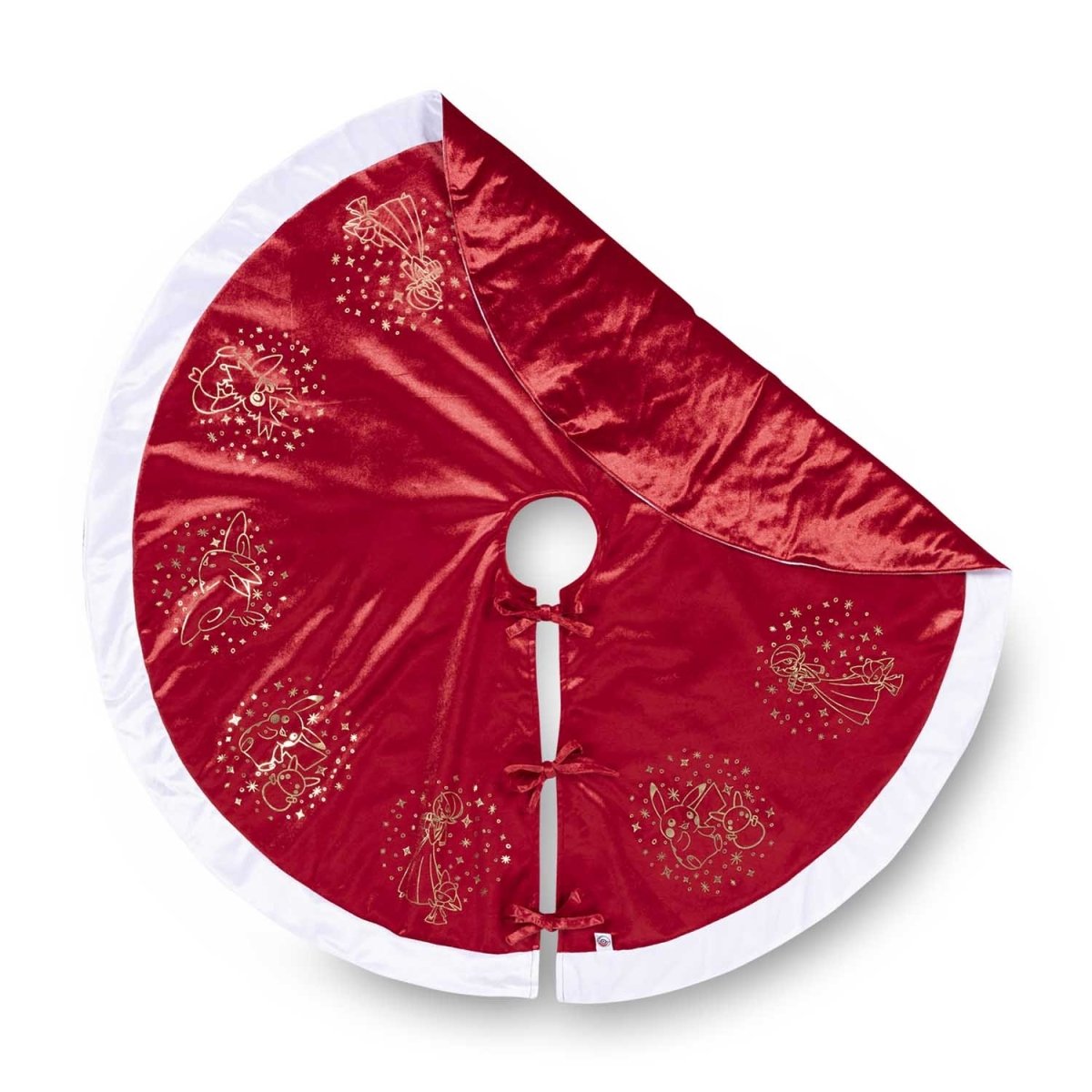 Pokémon Winter Wonders Red Tree Skirt | Pokémon Center Official Site