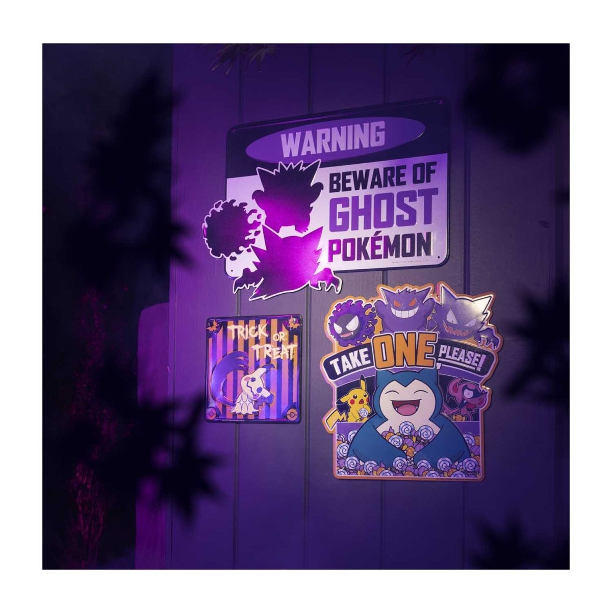 Mimikyu Pokémon Spooky Celebration Metal Sign | Pokémon Center Canada ...
