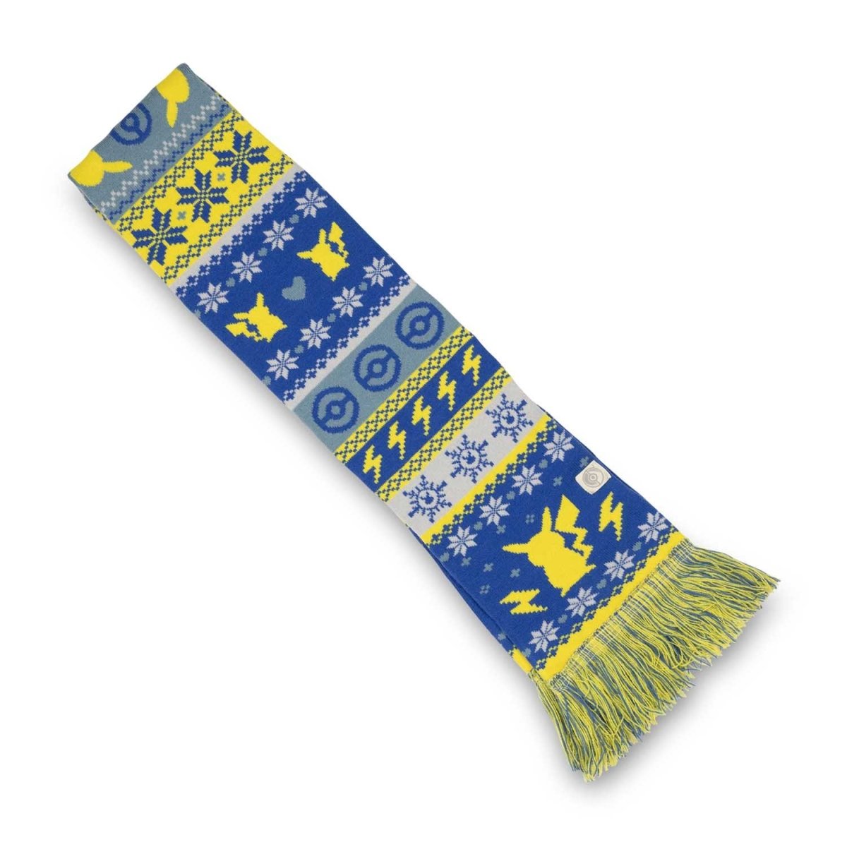 Pikachu Festive Winter Blue Knit Scarf (One Size-Adult) | Pokémon ...