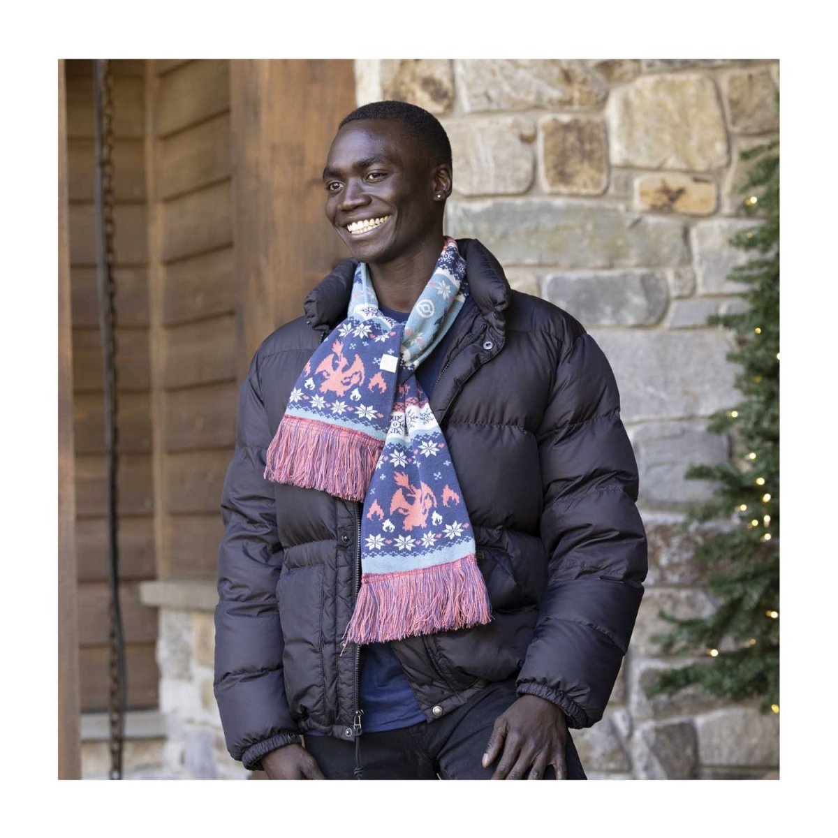 Charizard Festive Winter Knit Scarf (One Size-Adult) | Pokémon Center ...