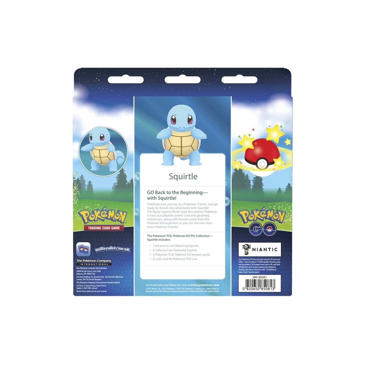 Pokémon TCG: Pokémon GO Pin Collection (Squirtle) | Pokémon Center ...