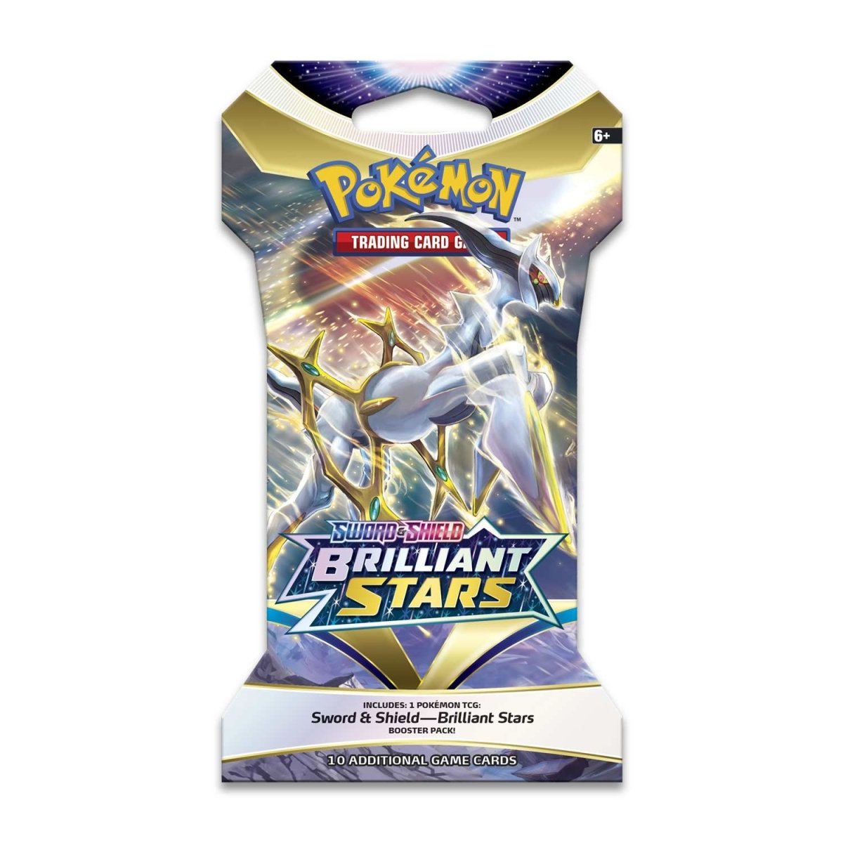 Pokémon TCG: Sword & Shield-Brilliant Stars Sleeved Booster Pack (10 ...