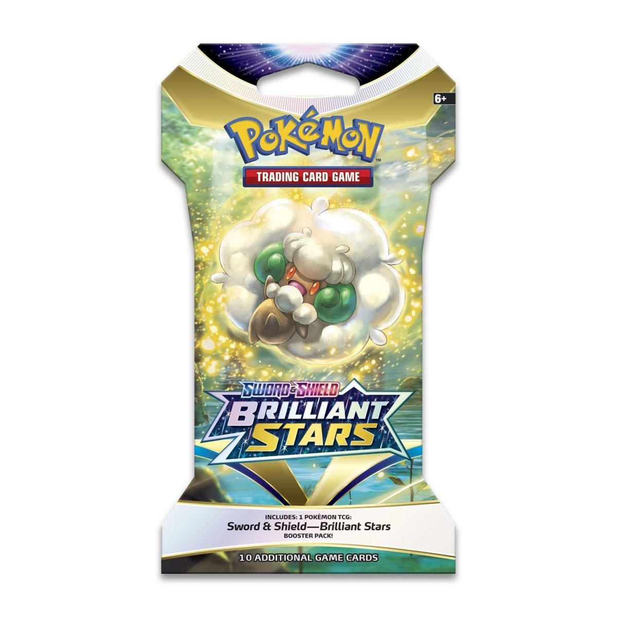 Pokémon TCG: Sword & Shield-Brilliant Stars Sleeved Booster Pack (10 ...