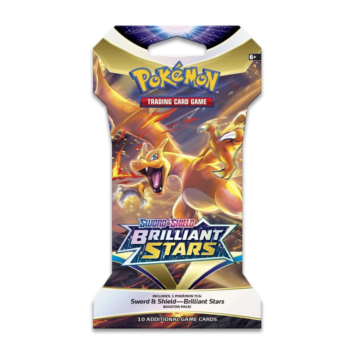 Pokémon TCG: Sword & Shield-Brilliant Stars Sleeved Booster Pack (10 ...