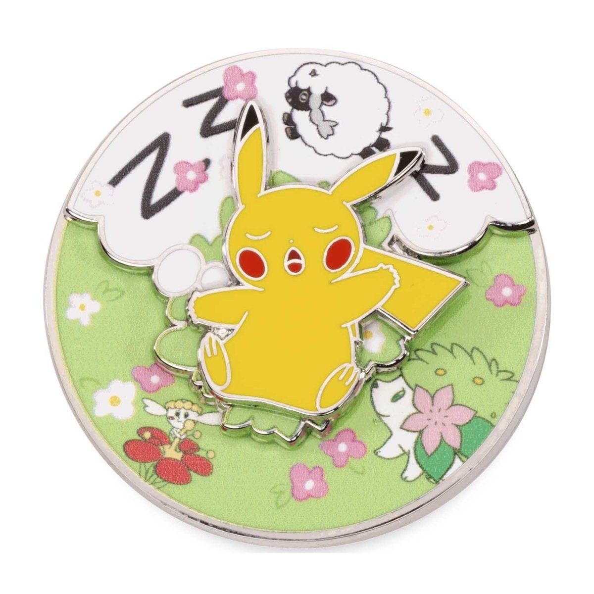 Pikachu Sleepy Spring Pokémon Spinning Scenes Pin | Pokémon Center UK ...