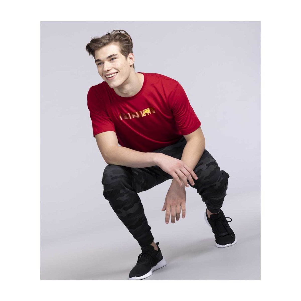 Pikachu Pokémon Active Red Performance T-Shirt - Men | Pokémon Center ...