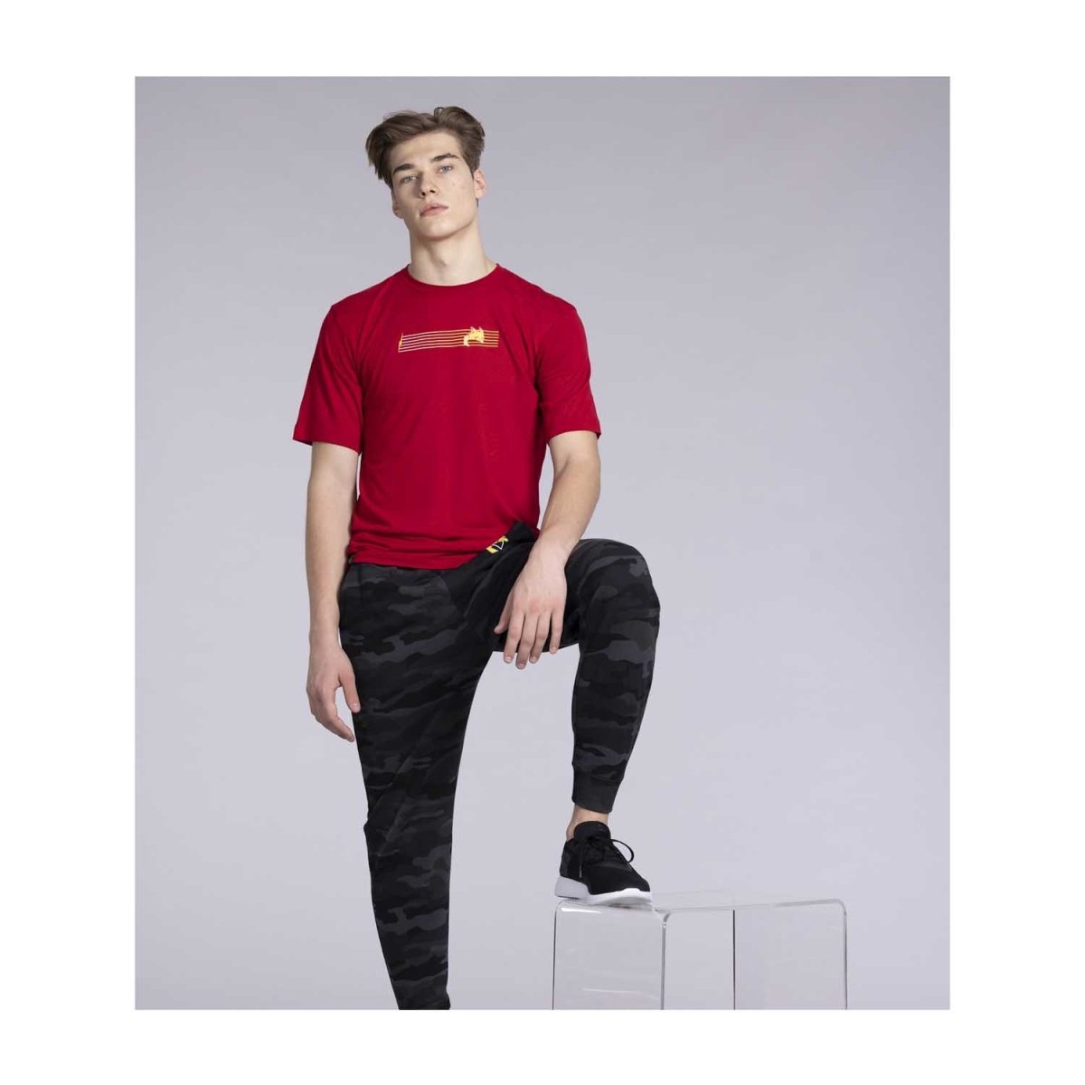 Pikachu Pokémon Active Red Performance T-Shirt - Men | Pokémon Center ...