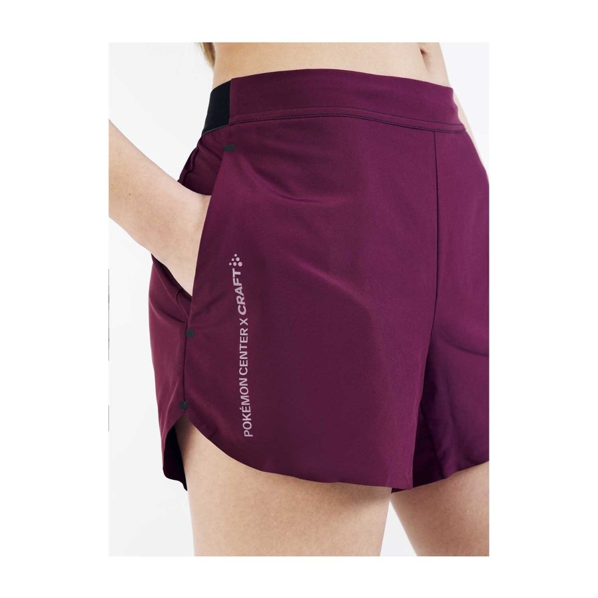 Pokémon Center × Craft: Gengar Essence Burgundy Stretch Shorts - Women ...