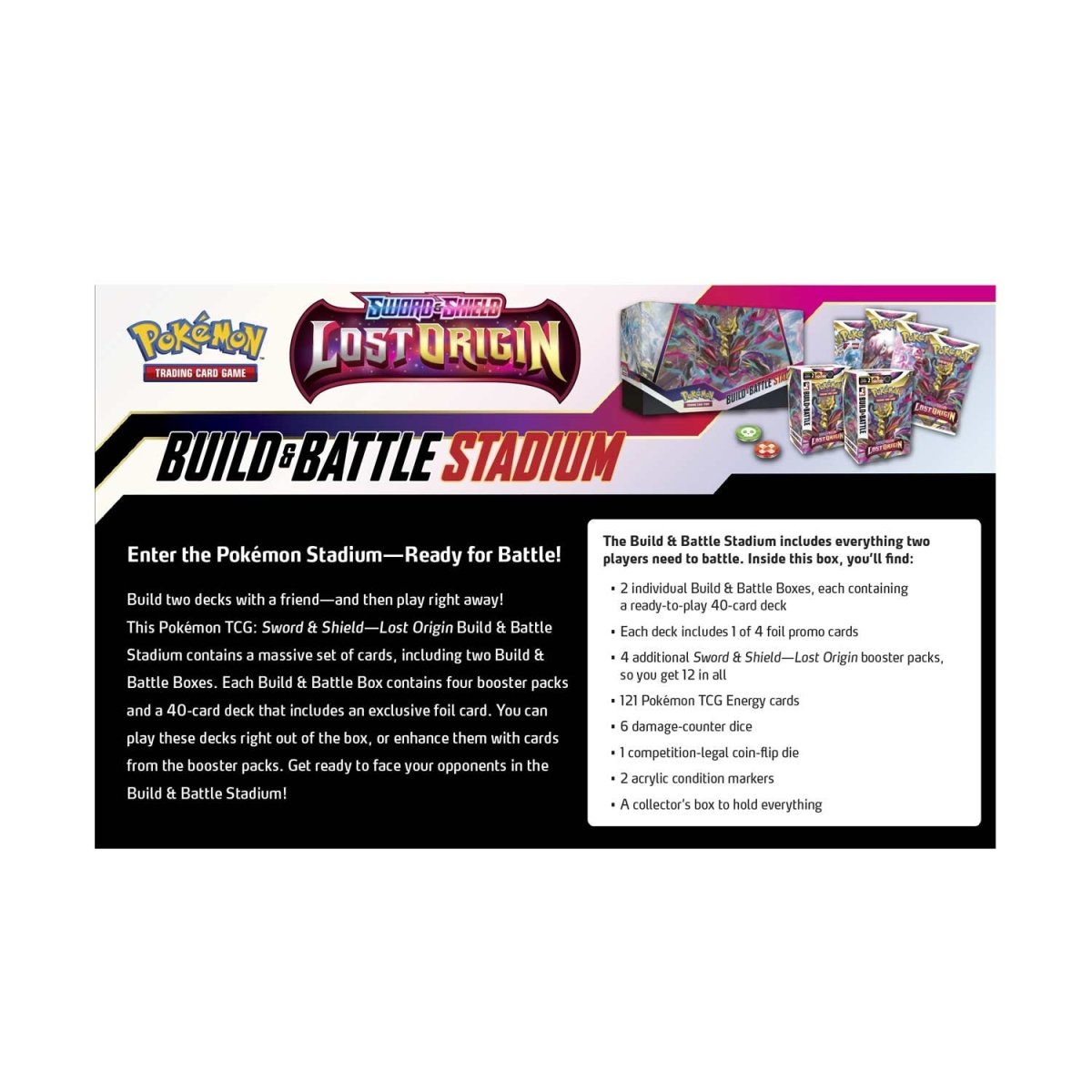 Pokémon TCG: Sword & Shield-Lost Origin Build & Battle Stadium ...