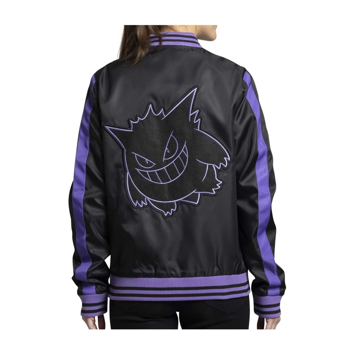 Gengar Pokémon Jackets Black Snap-Down Jacket - Adult | Pokémon Center ...