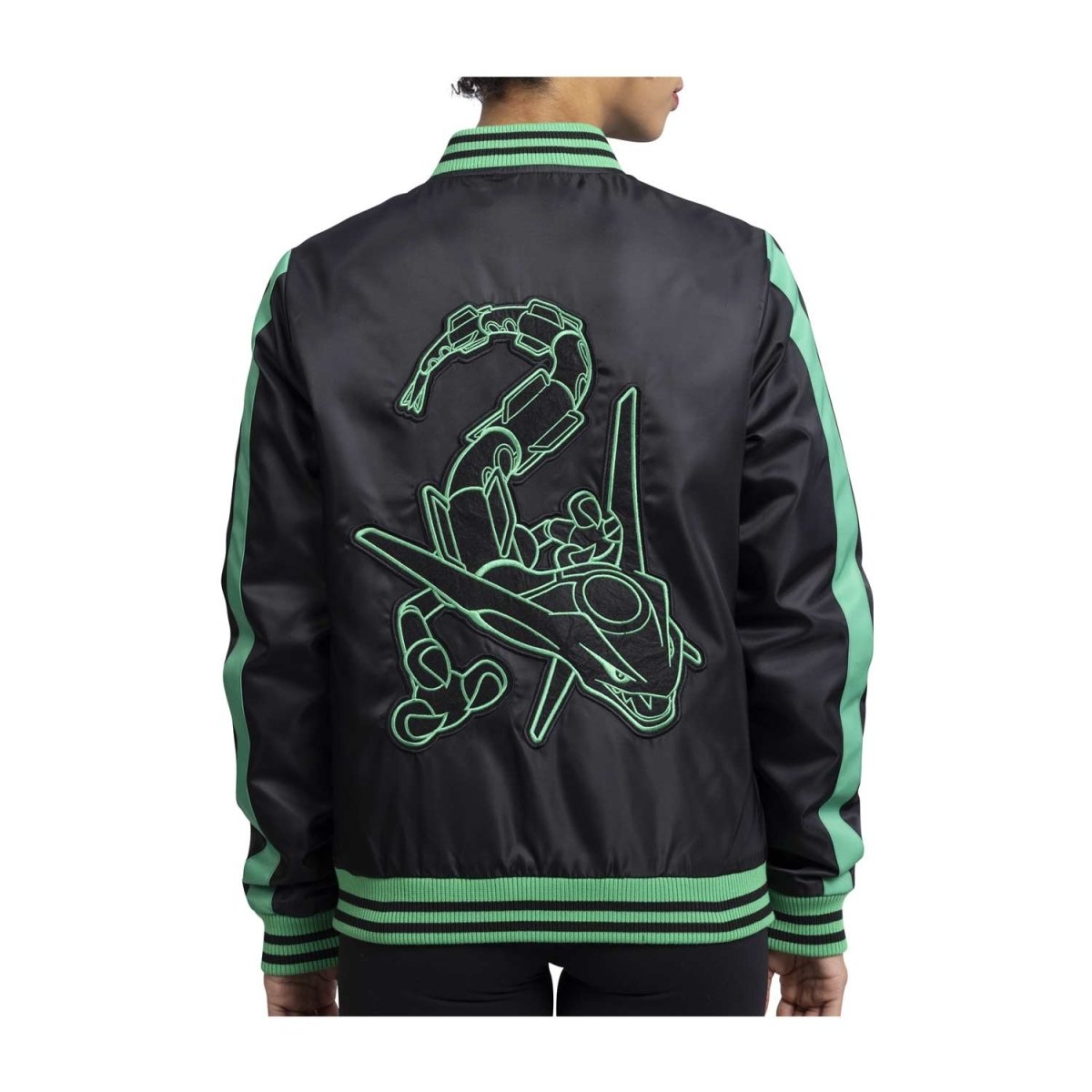 Rayquaza Pokémon Jackets Black Insulated Snap-Down Jacket - Adult ...