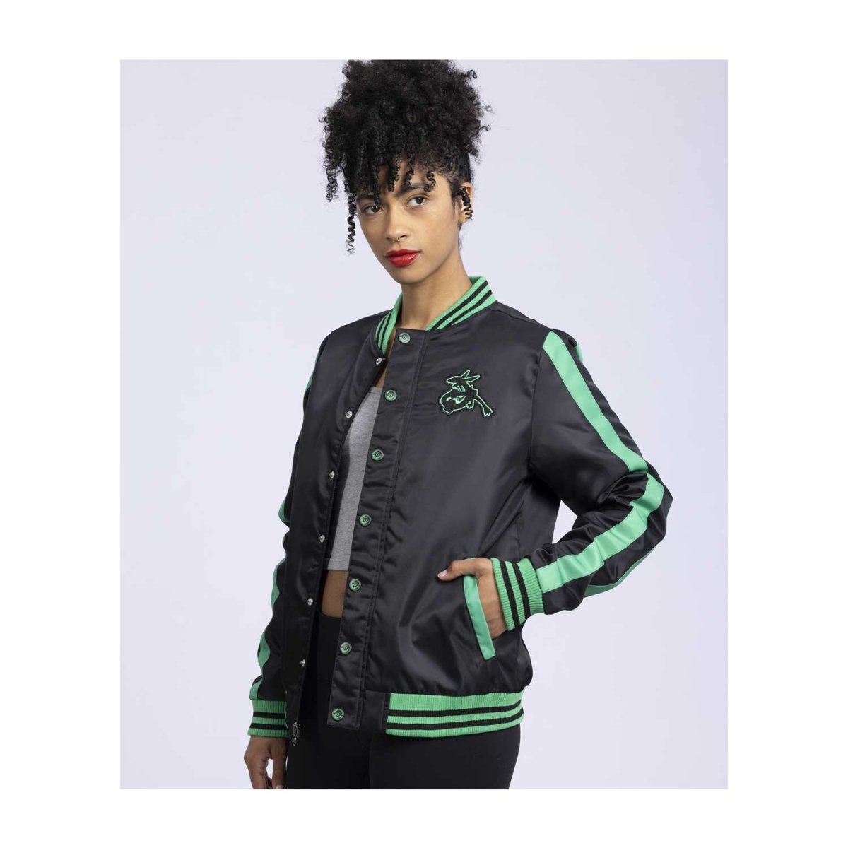 Rayquaza Pokémon Jackets Black Insulated Snap-Down Jacket - Adult ...