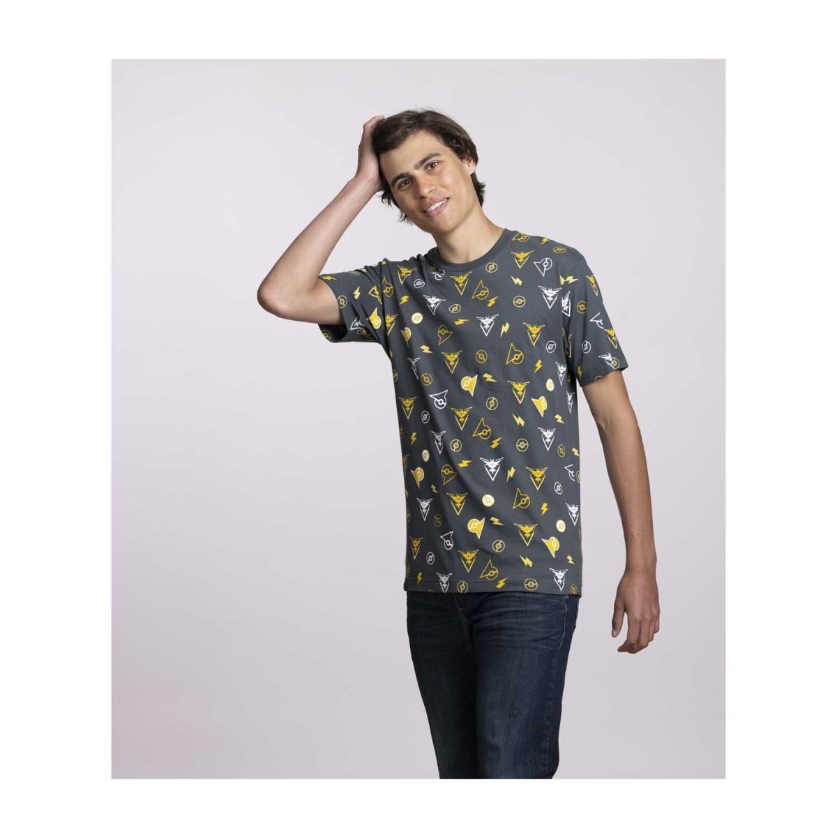 Team Instinct Pokémon GO Teams Allover-Print Relaxed Fit Crew Neck T ...