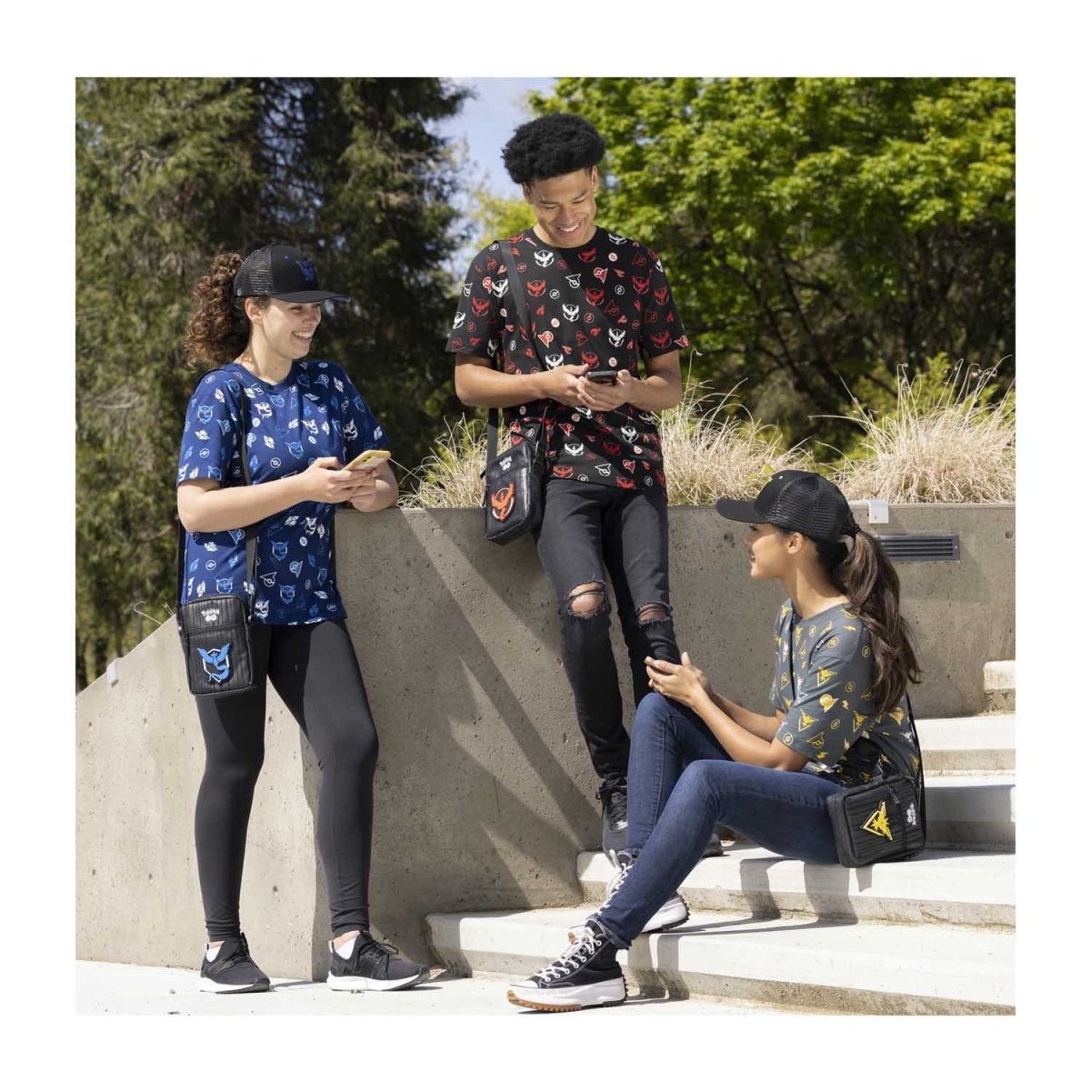 Team Instinct Pokémon GO Teams Allover-Print Relaxed Fit Crew Neck T ...