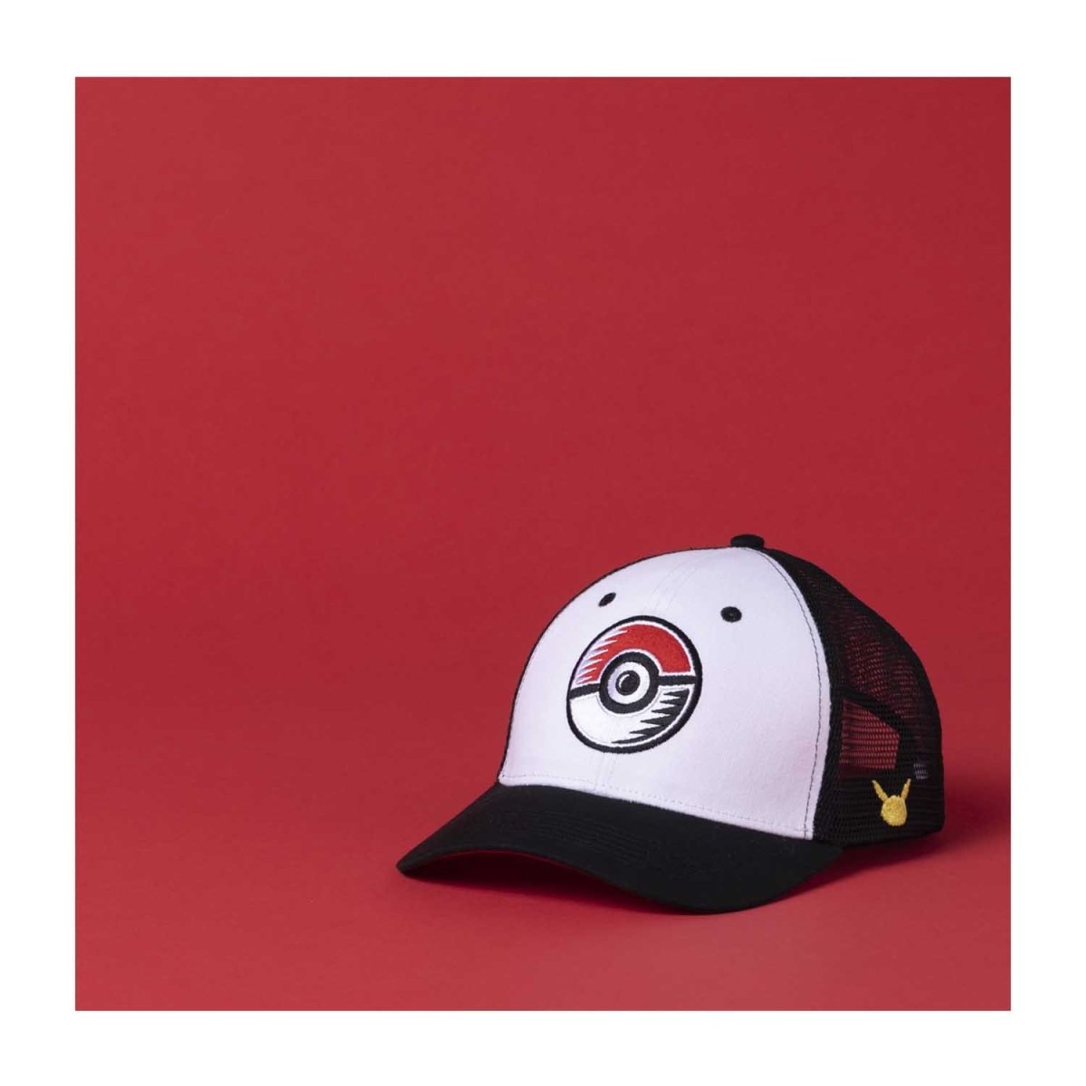 Poké Ball Black & White Baseball Hat (One Size-Adult) | Pokémon Center ...